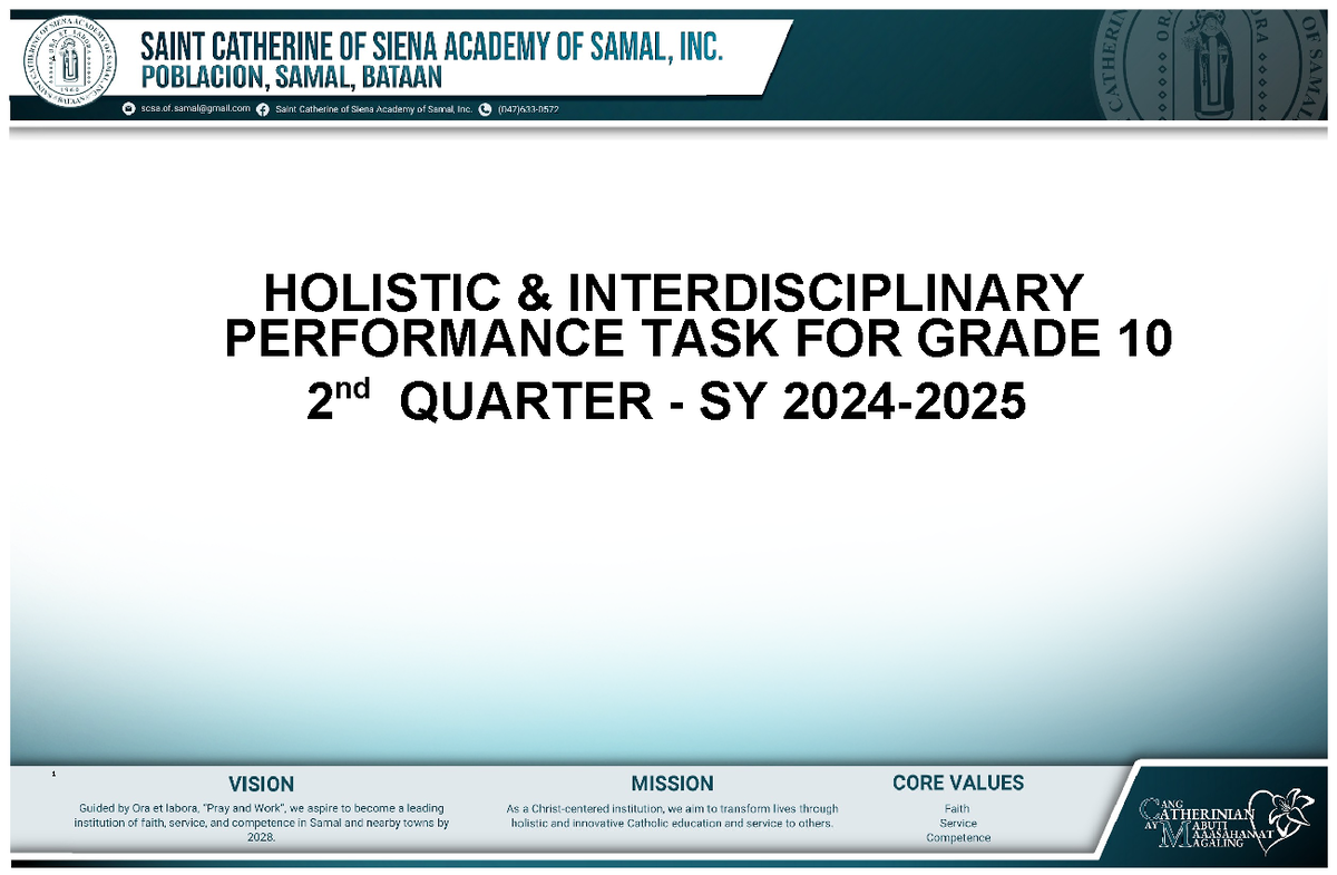 HIPT 10 - 2nd Quarter - MS word - 1 1 2 nd QUARTER - SY 2024 ...
