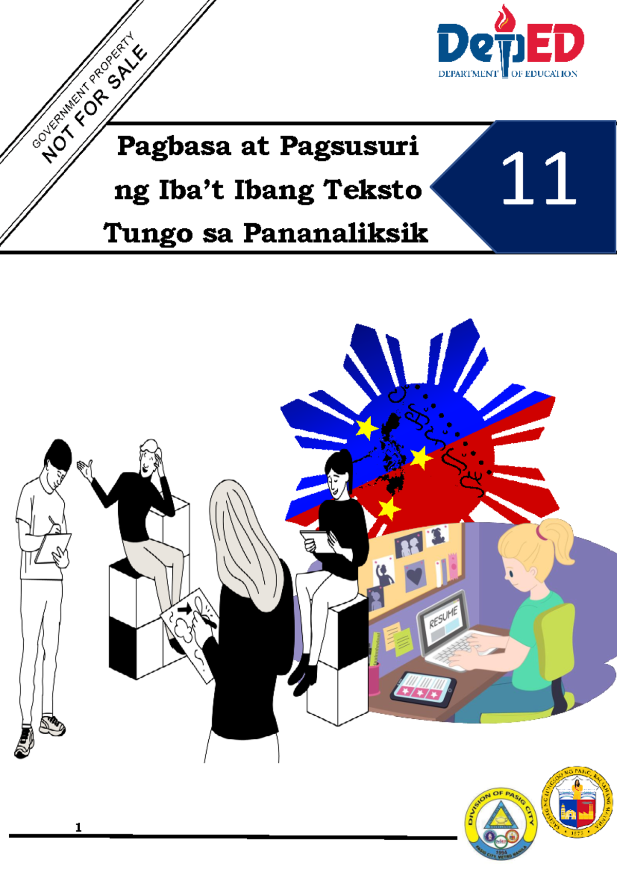 FIL11 Q3 M3 - Pagbasa at Pagsusuri ng Iba’t Ibang Teksto - Studocu