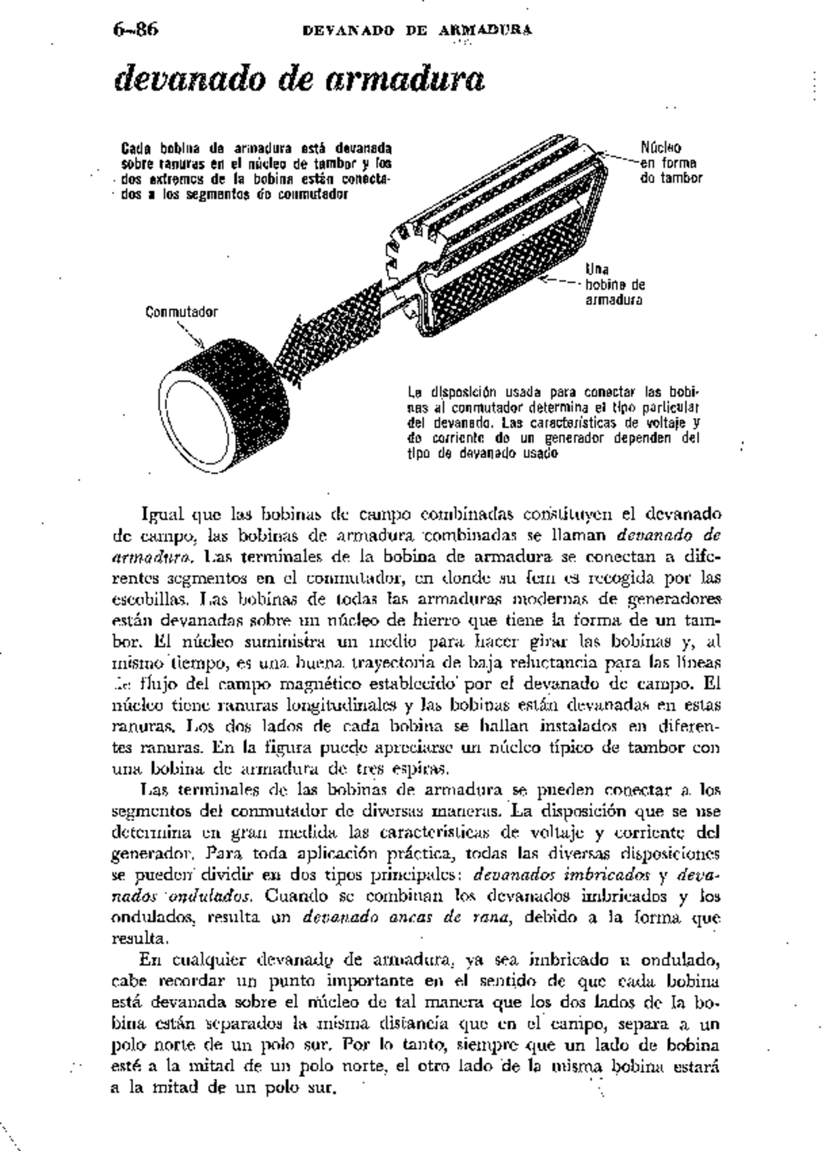 DEVANADO DE ARMADURA: Tipos y Características en Generadores - Studocu