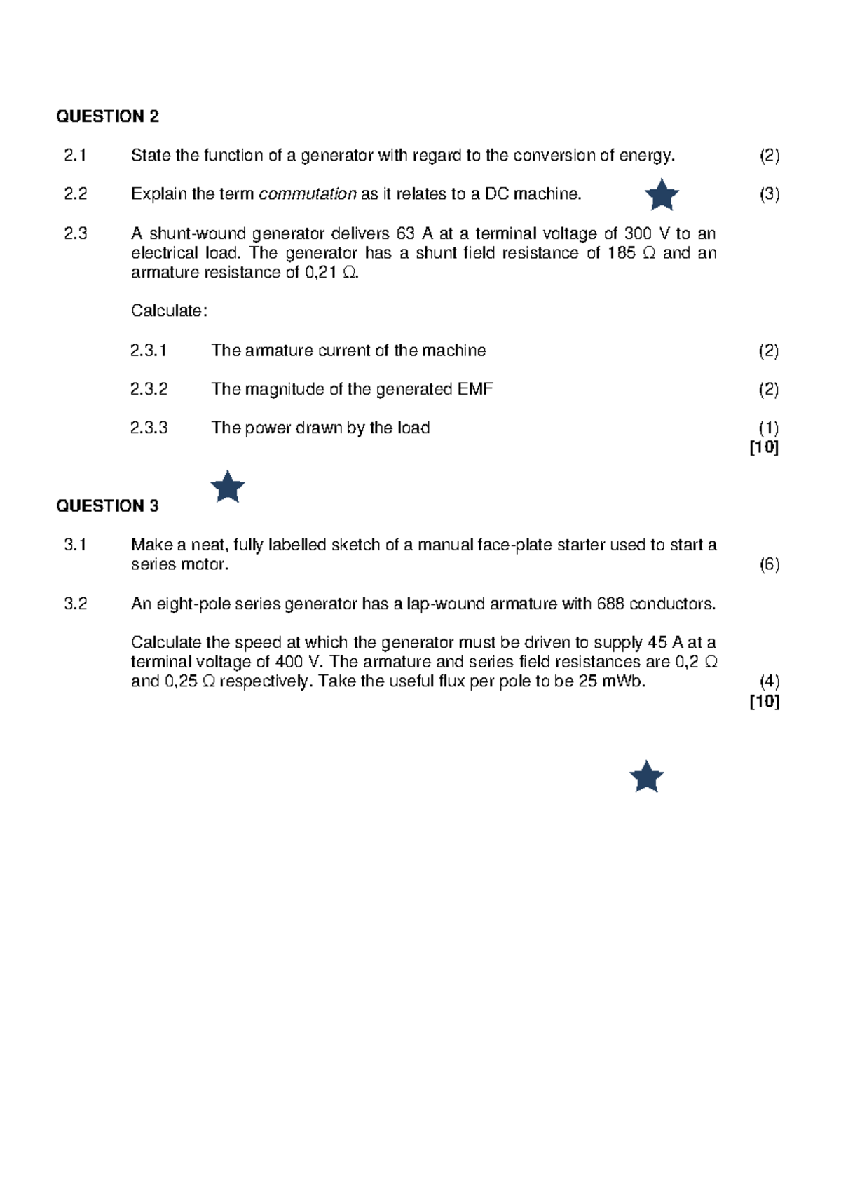 TVET NATED Exam Notes: Generator Functions & Calculations - AUG 2022 ...