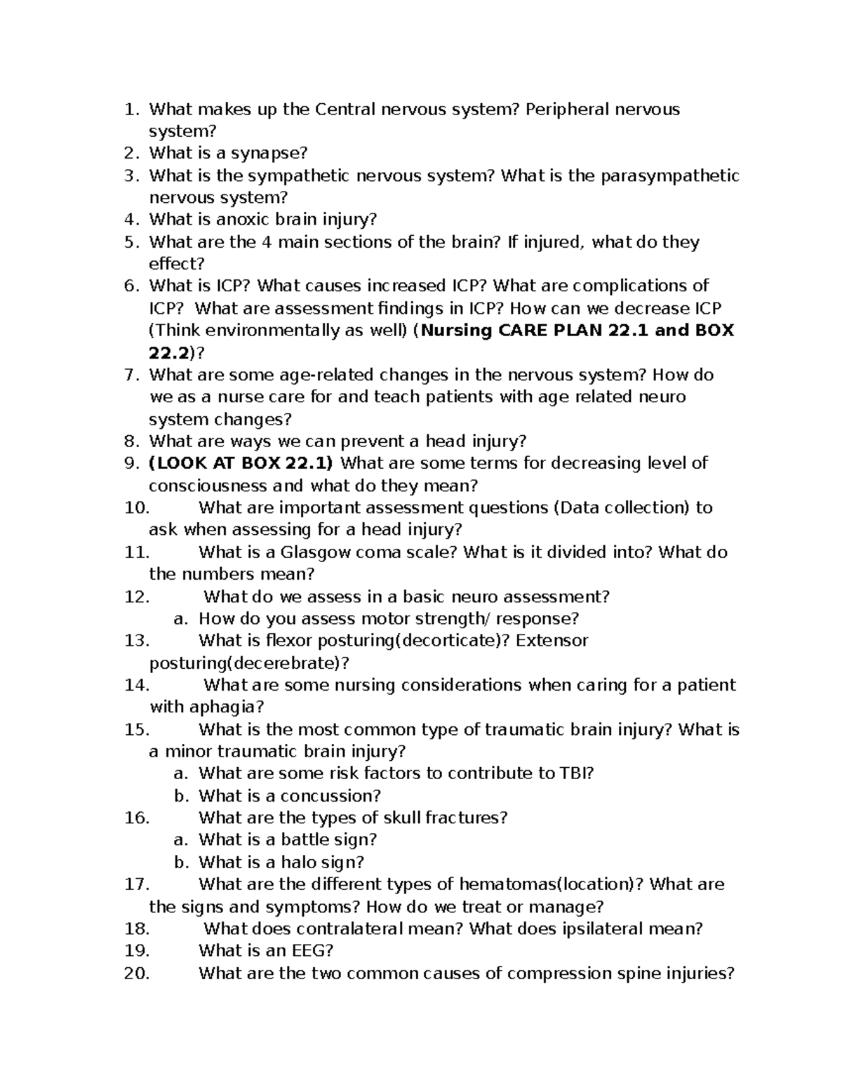 Study Guide Neuro 1 6dbe6074a43c8de5ef84079 ae63f0451 - What makes up ...