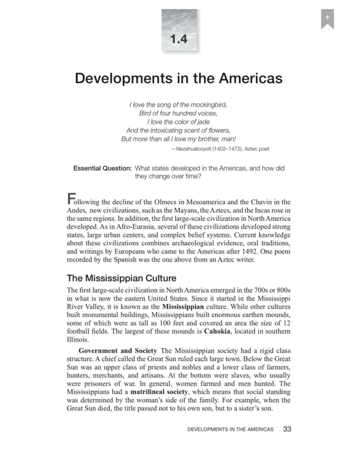 1.4 Developments in the Americas: Civilizations and Their Changes Over ...
