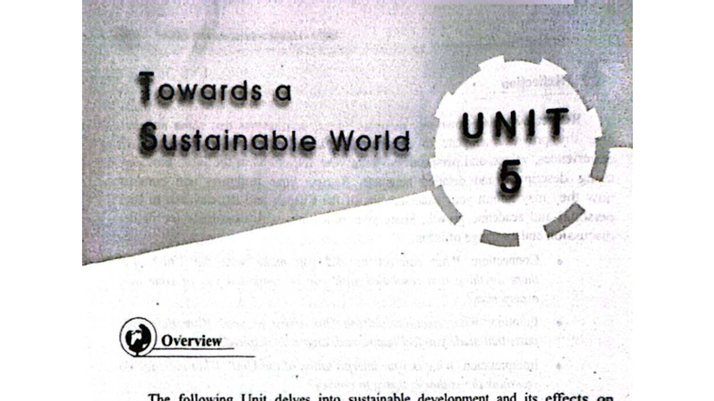 Socsci 10 UNIT 5: Sustainable Development & Global Food Security ...