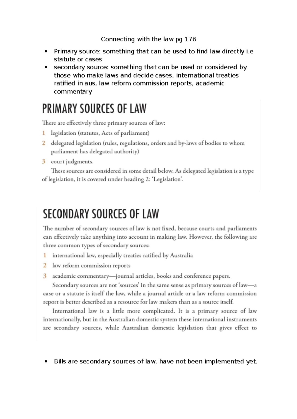 Module 2 Readings: Understanding Law Sources and Classifications - Studocu