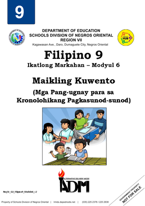 Filipino 9 Q3 Module 2 - ELEMENTO NG ELEHIYA - Filipino - Ikatlong ...