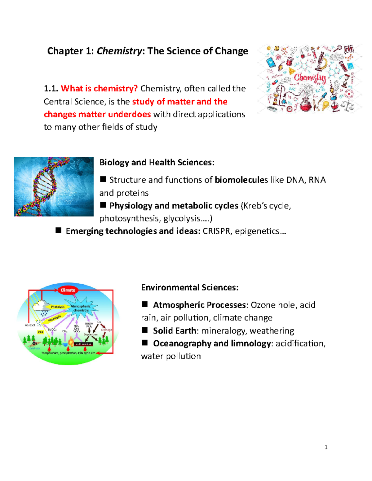 Introduction to Matter and Measurements in Chemistry (CHEM101) - Studocu