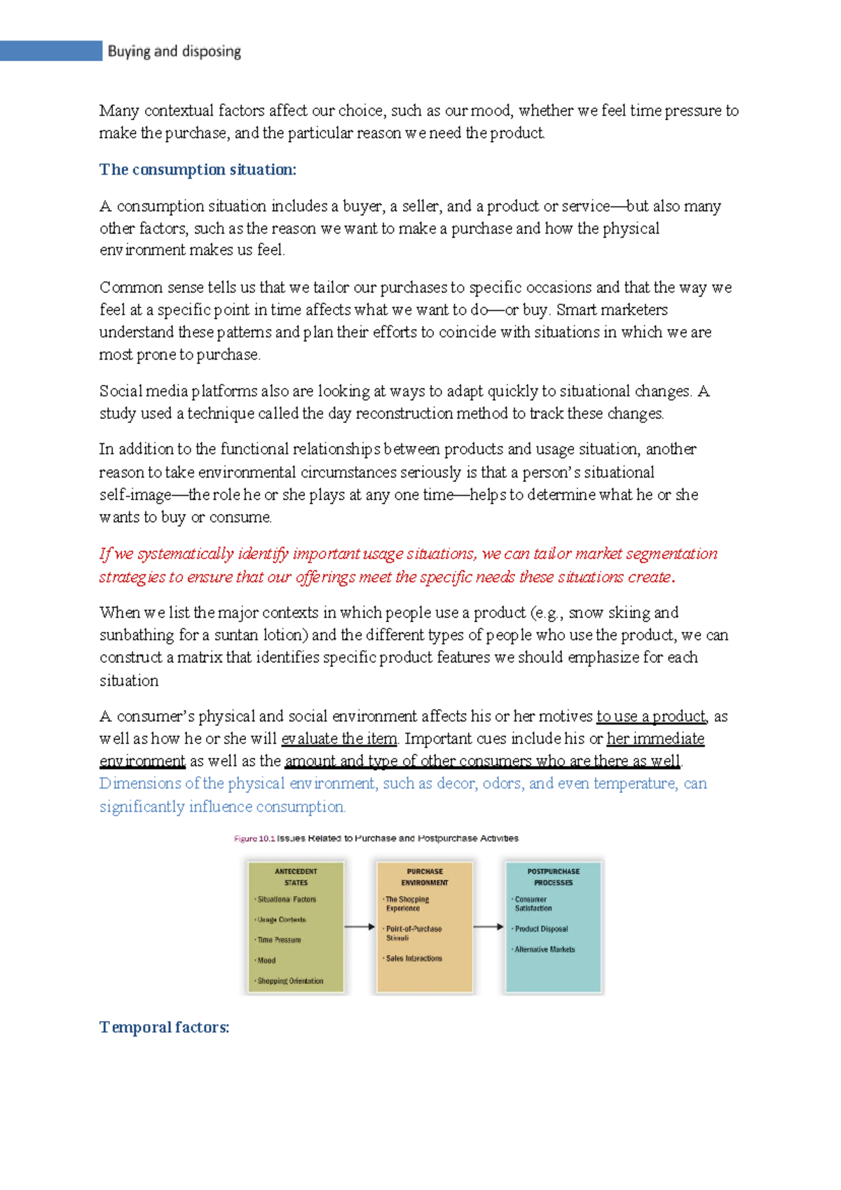 Buying and disposing - Consumer Behavior - Studocu