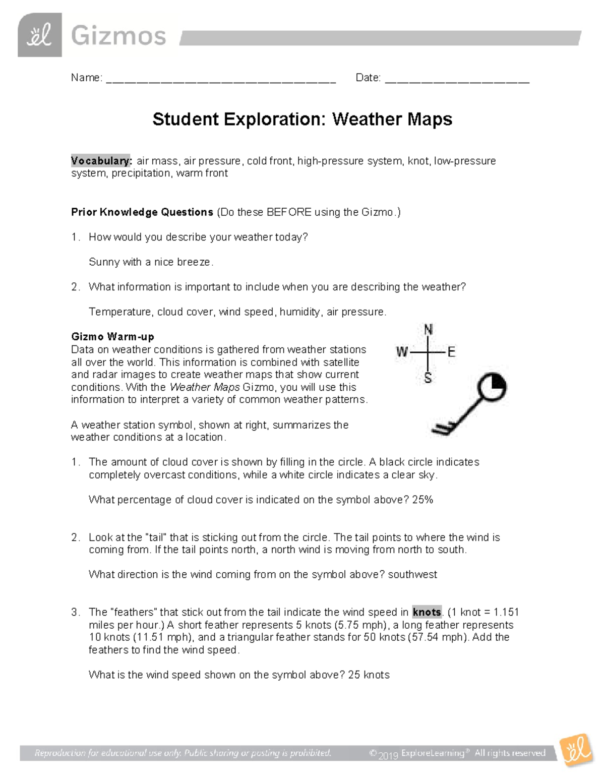 Weather Maps SE: Understanding Air Masses & Fronts in Meteorology - Studocu