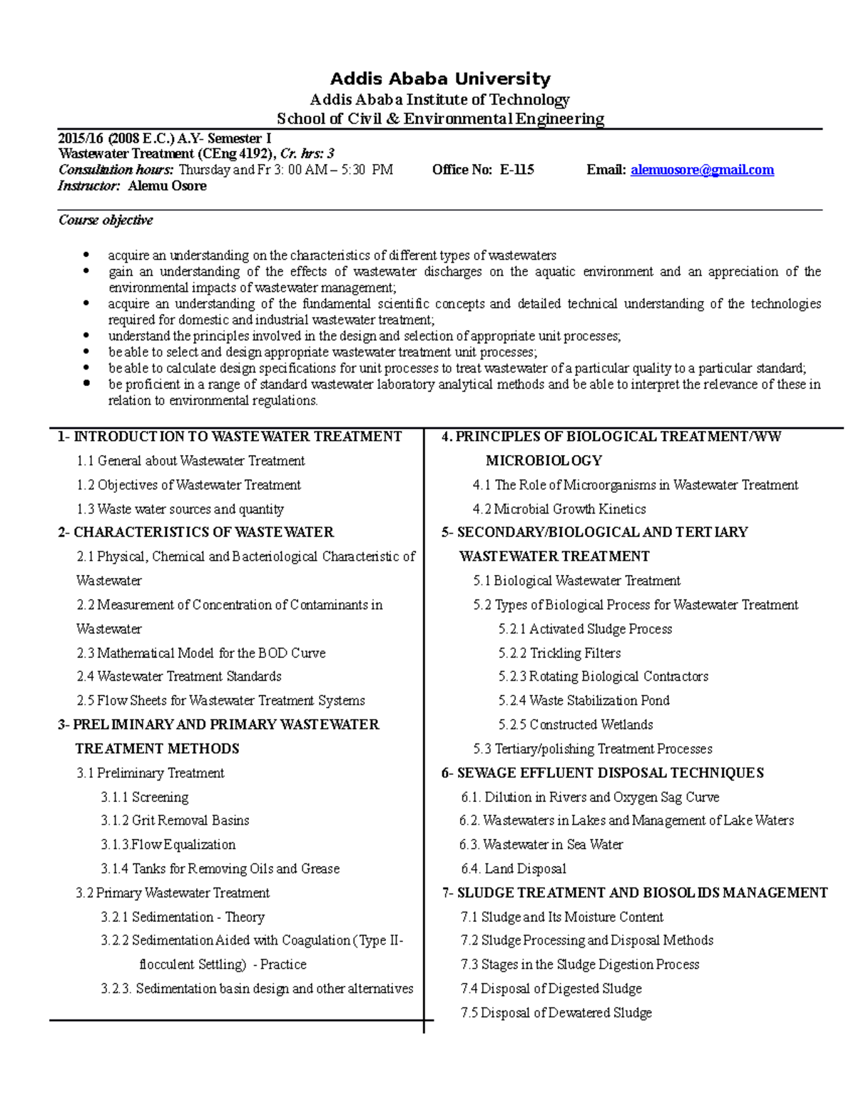 Addis Ababa University - Addis Ababa University Addis Ababa Institute ...