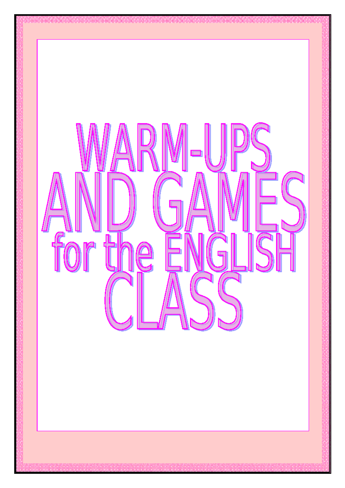 Warm-ups: Engaging Activities for ESL Teaching - Studocu