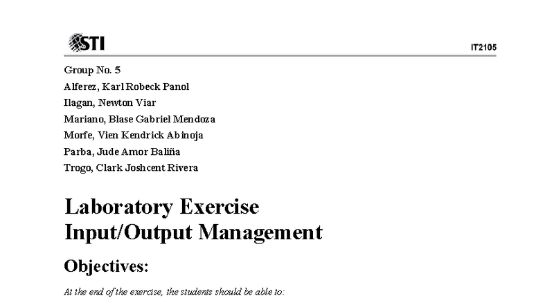TP Group 5 BS701P - Laboratory Exercise on Windows Manager Analysis ...