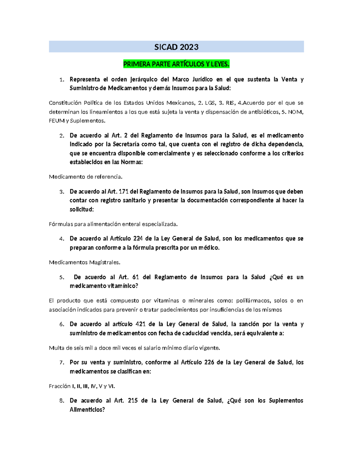 Preguntas y Respuestas sobre el SICAD 2023: Documentación y Proceso ...