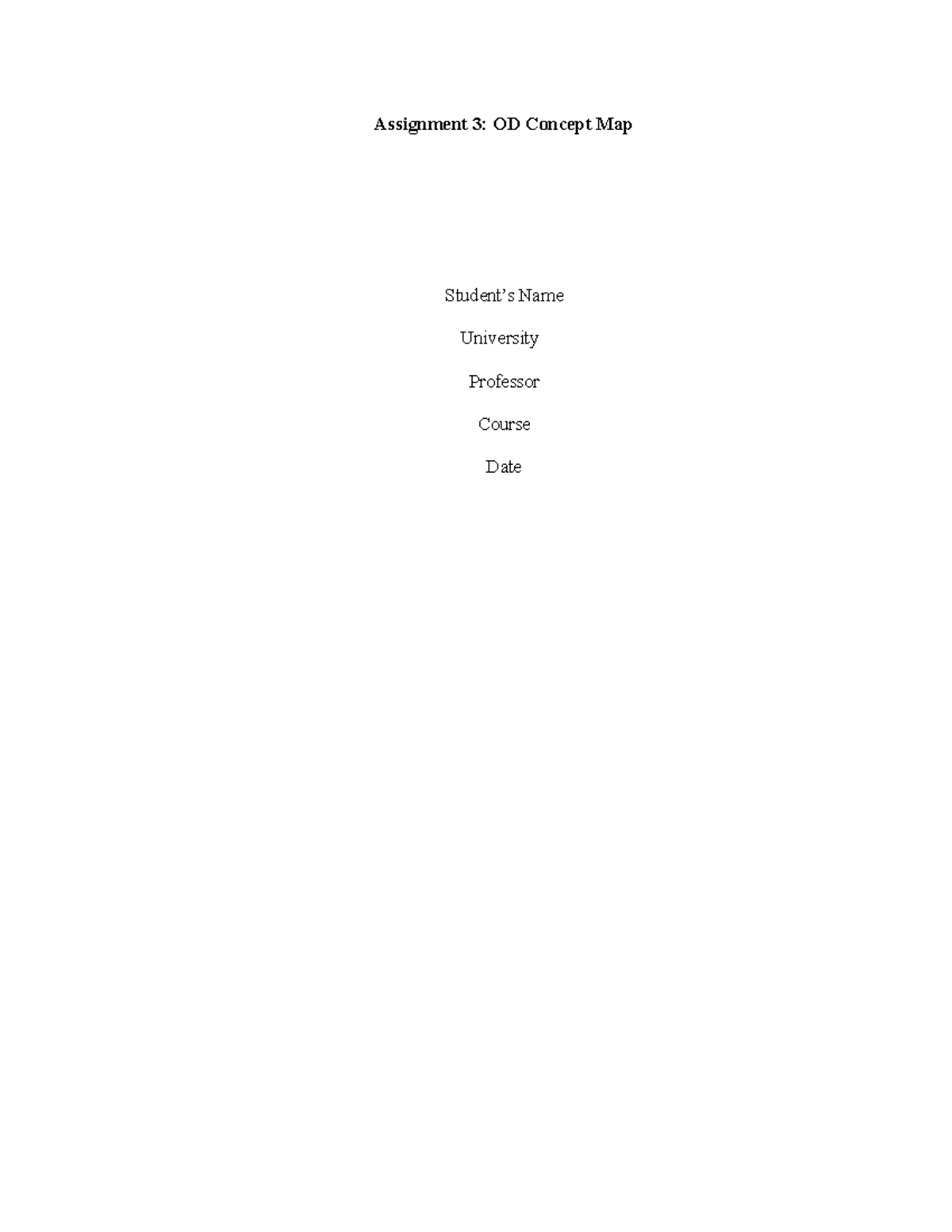 OD Concept Map: Assignment 3 Overview on Core Values & Culture - Studocu