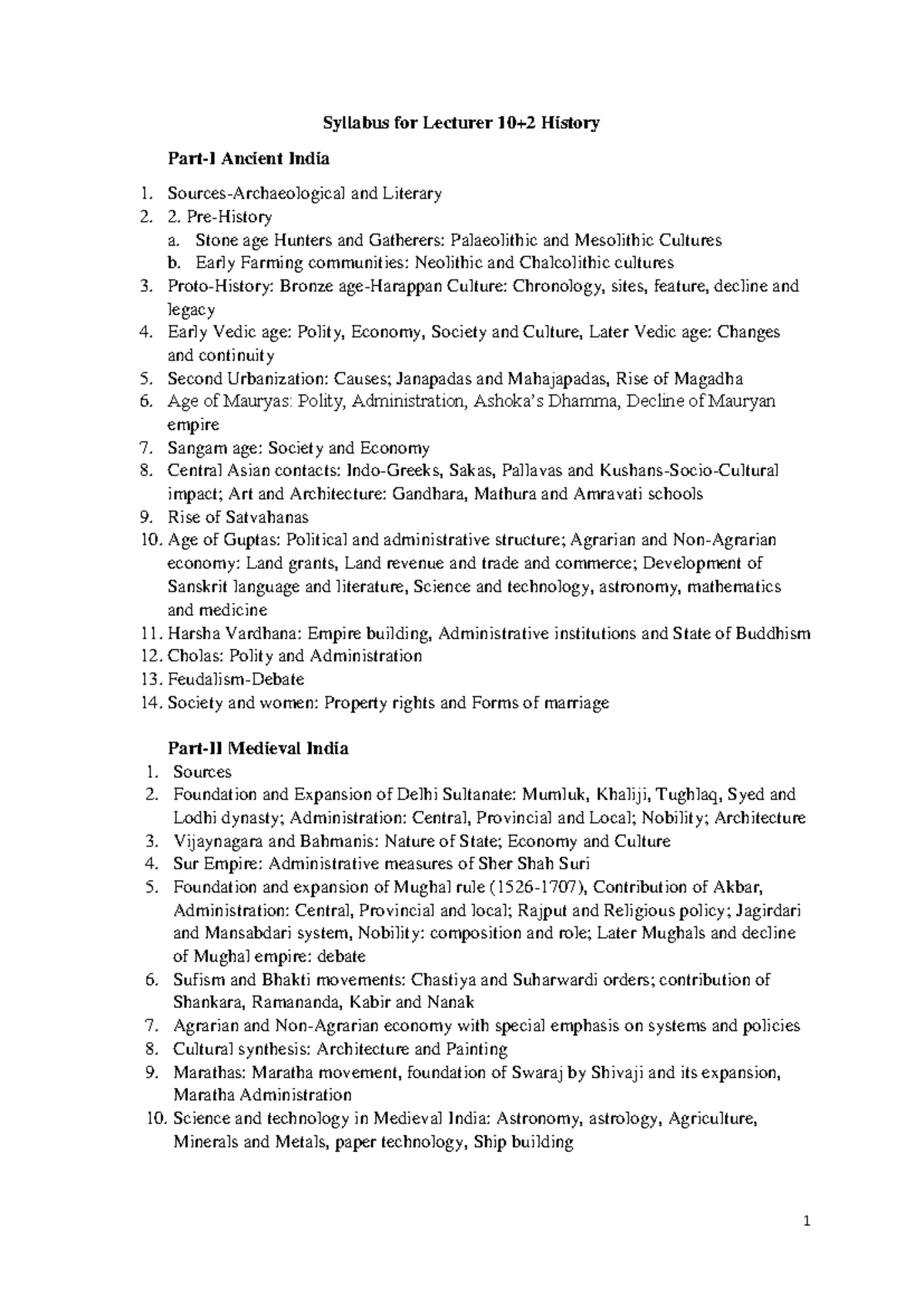 Syllabus for Lecturer History in School Education Dept. 13-05-2025 ...