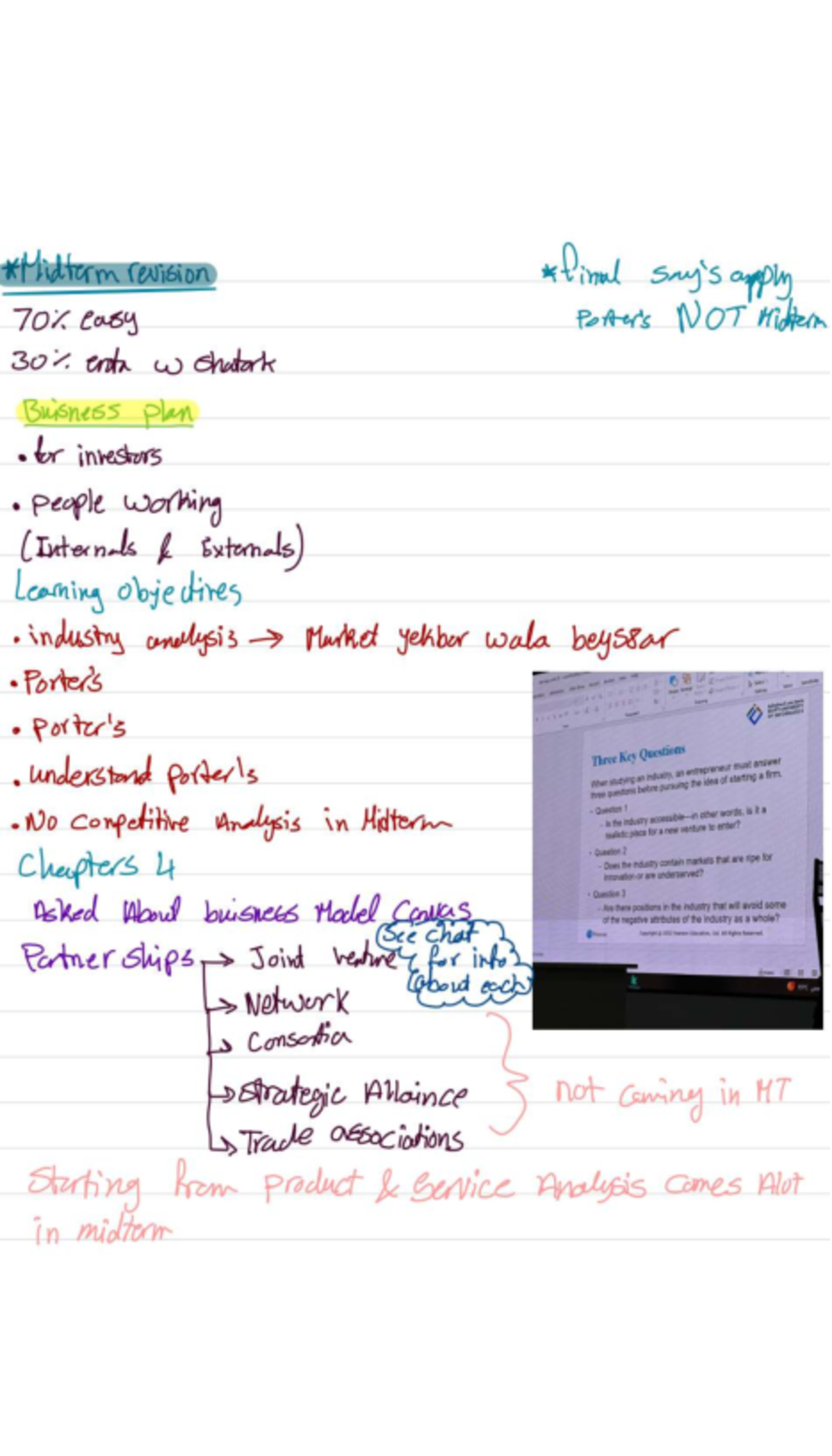 Entrepreneurship Midterm Exam Revision: Key Concepts & Analysis - Studocu