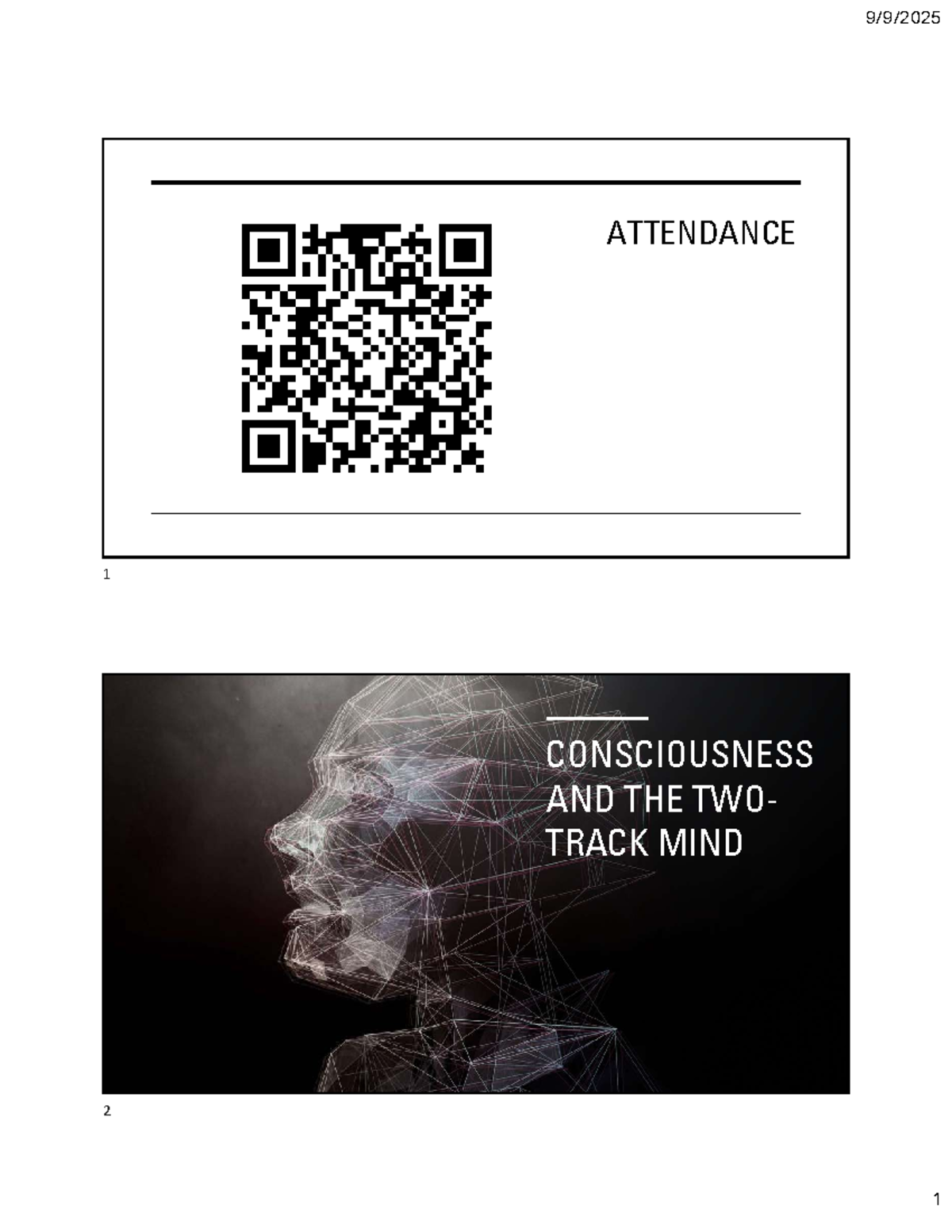 Consciousness and Sleep: Insights from Cognitive Neuroscience (PSY101 ...