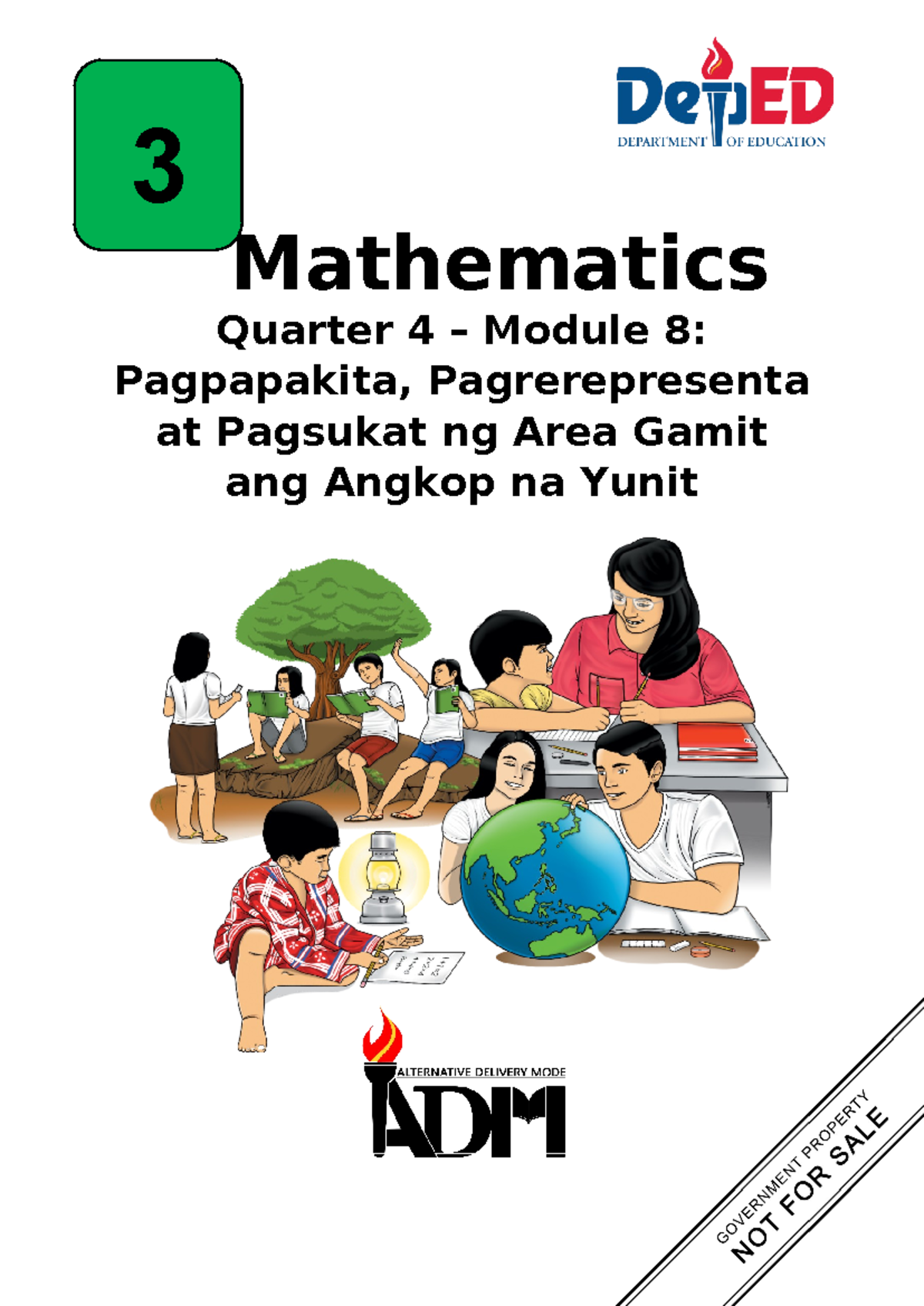 ADM Math-3 Module 8: Area Representation and Measurement Guide - Studocu