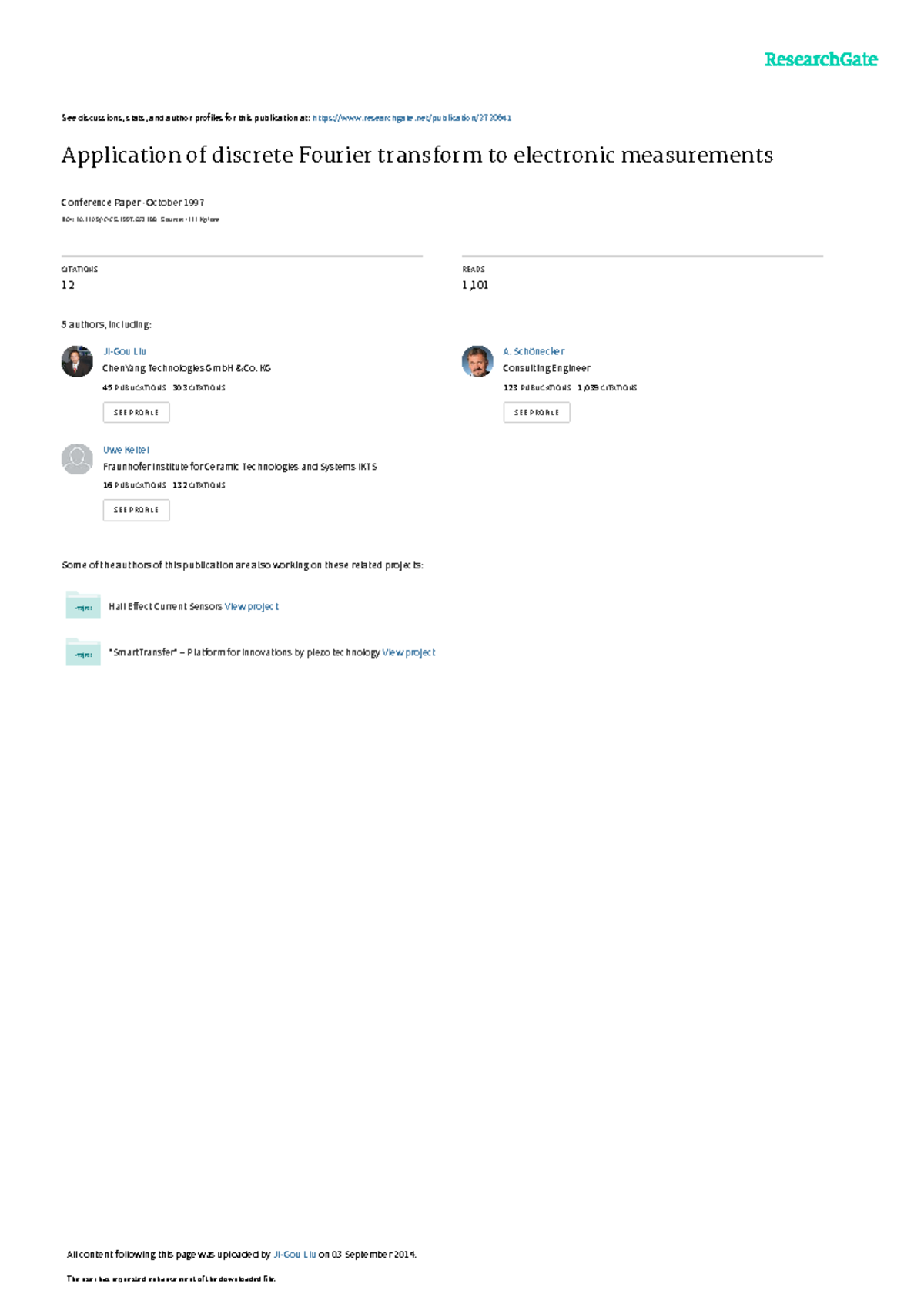 Application of DFT in Electronic Measurements: Challenges & Solutions ...