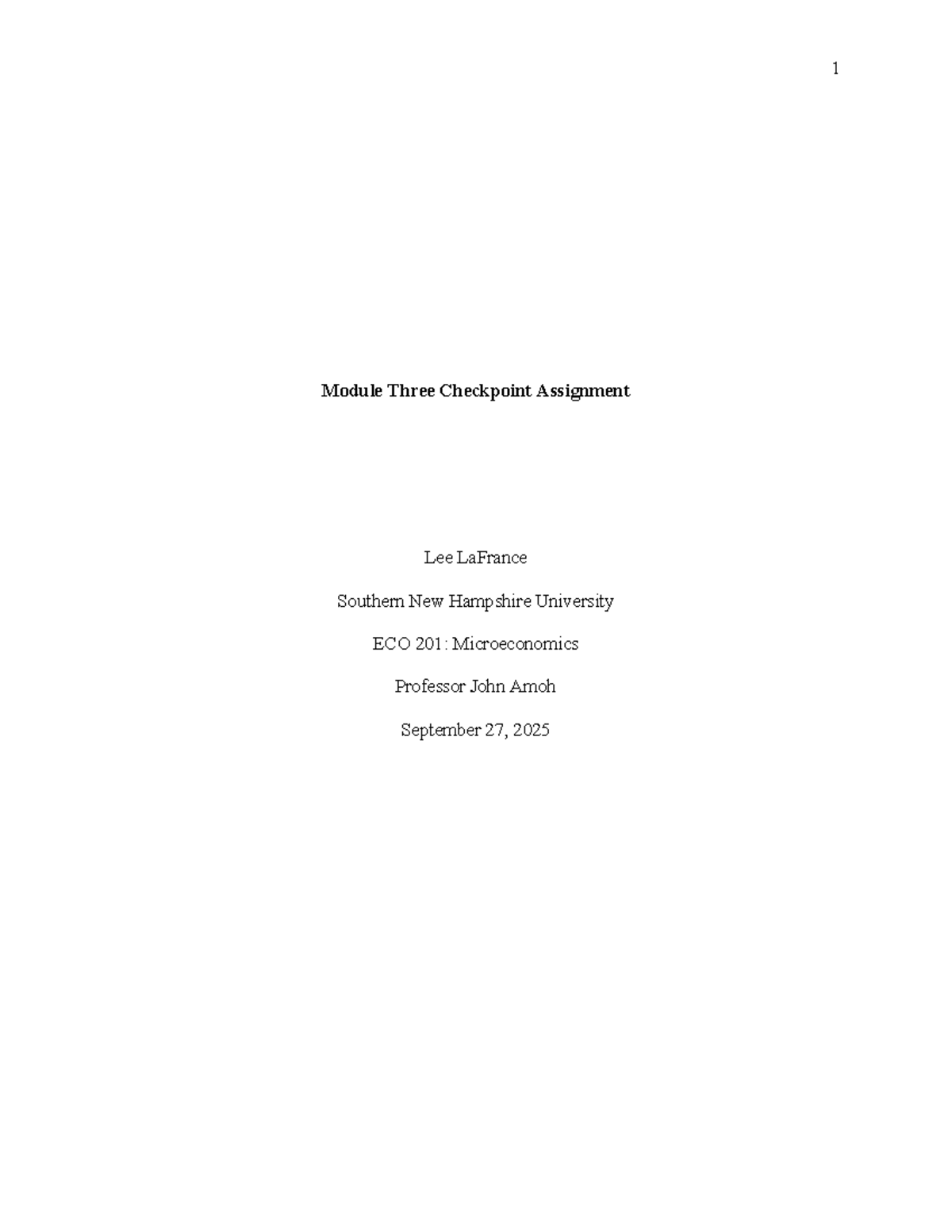 ECO 201: Module 3 Checkpoint Assignment on Netflix Analysis - Studocu