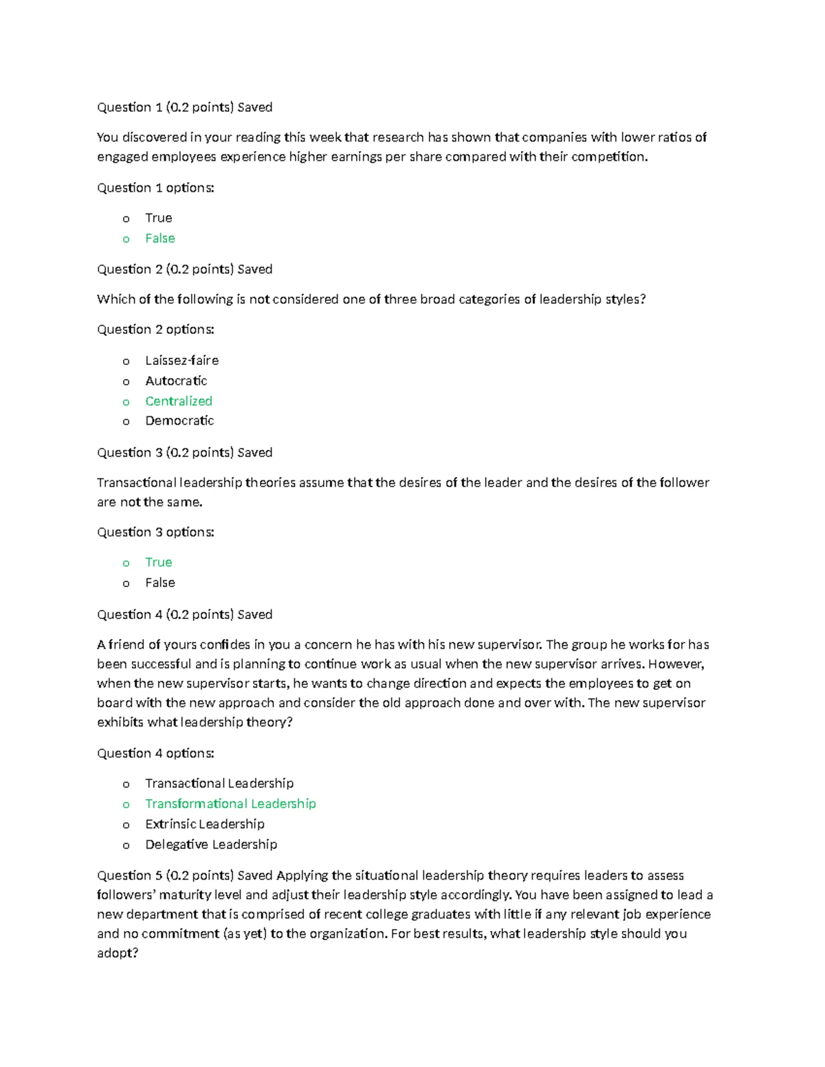BMGT 364 WEEK 8 QUIZ 7 - QUIZ FOR WEEK 8, GRADE :A - BMGT 364 WEEK 8 ...