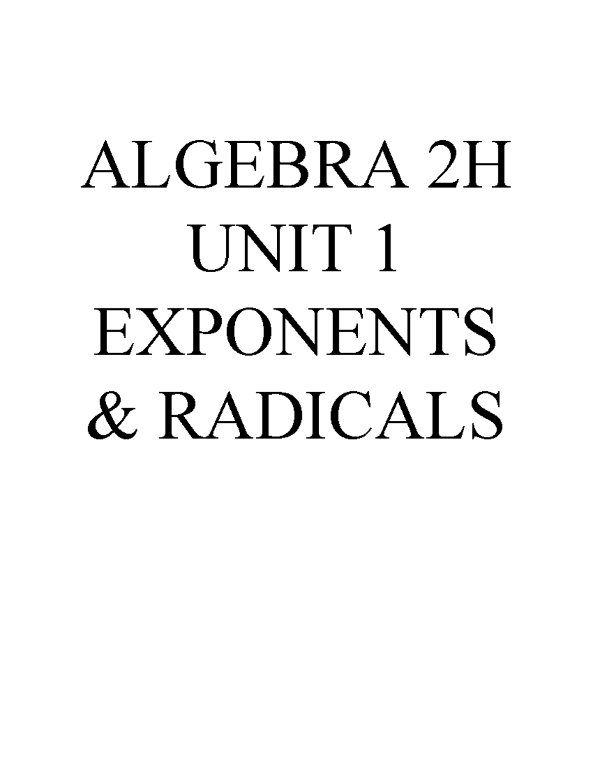 Common Core Algebra II: Algebraic Essentials Review Quiz - Studocu