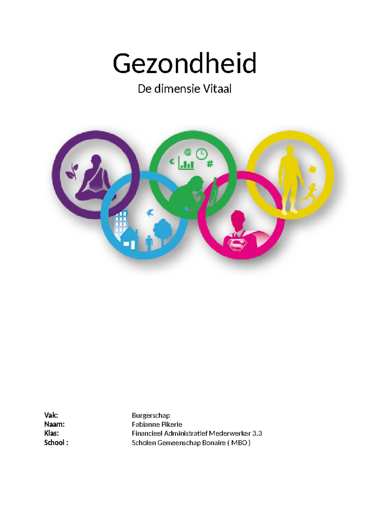 1e Jaar Verslag 3: Vitaal Burgerschap en Gezondheid Analyse - Studeersnel