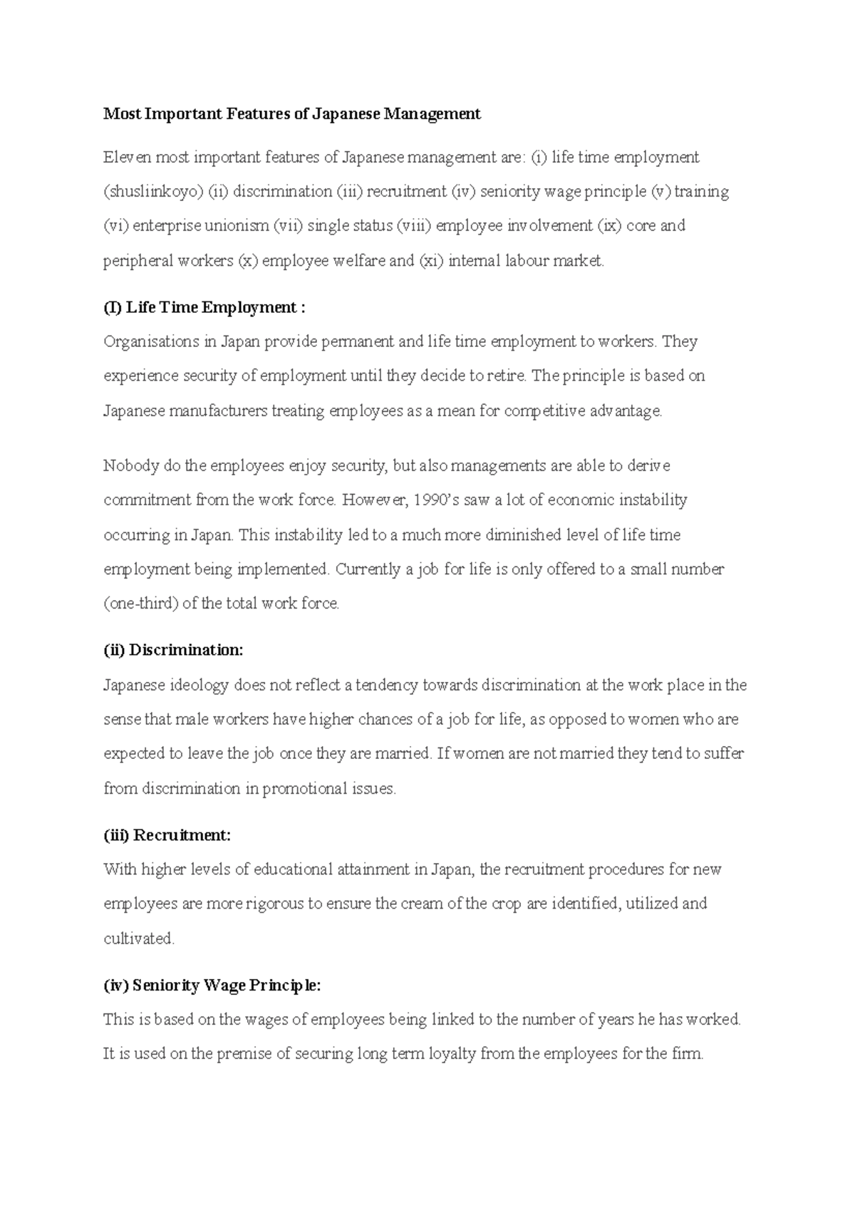 Key Features of the Japanese Management System: Insights and Analysis ...