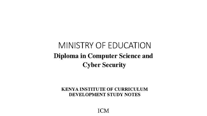 ICM Study Notes: Programming Languages & Software Engineering Overview ...