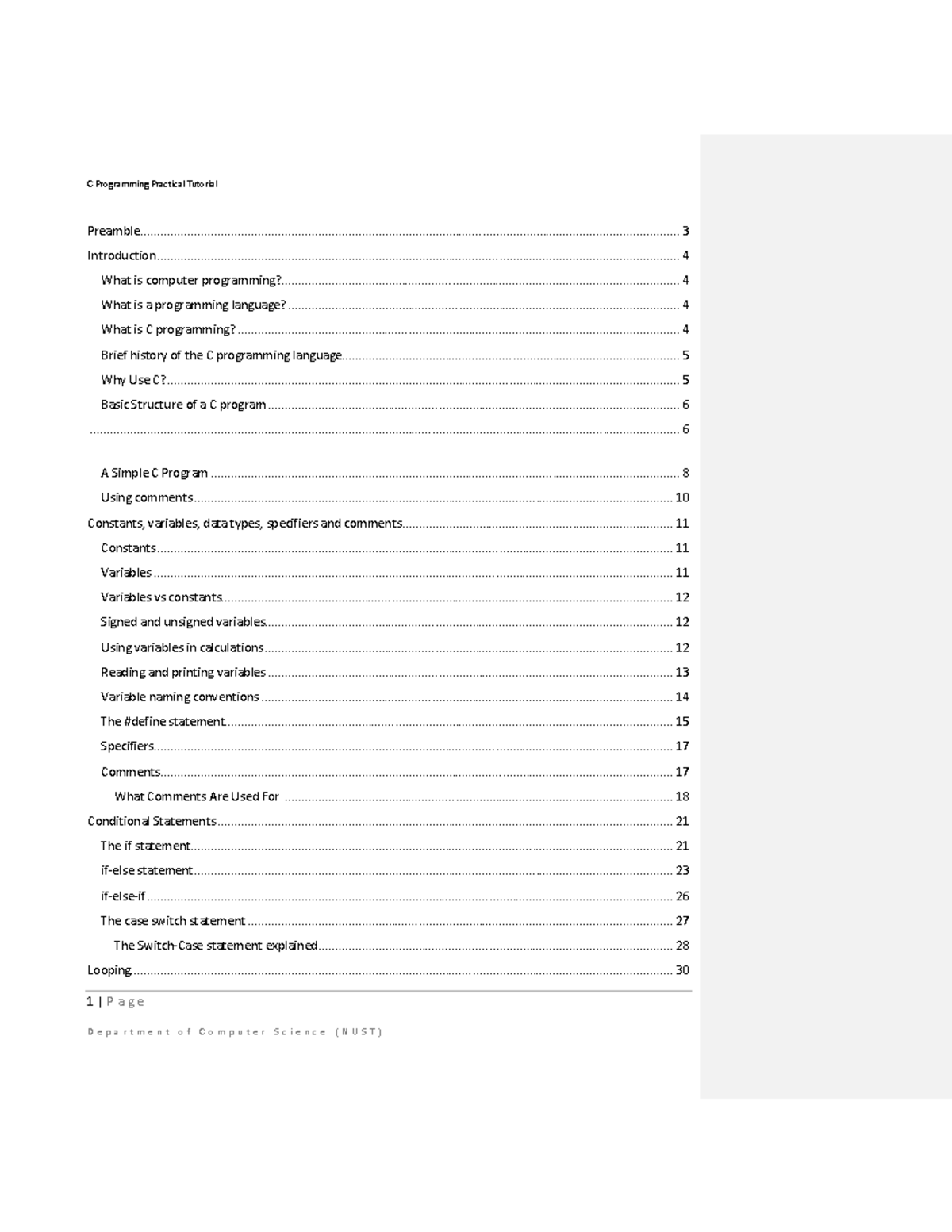 C Programming Practical Tutorial (SCS1101) - A Comprehensive Guide ...