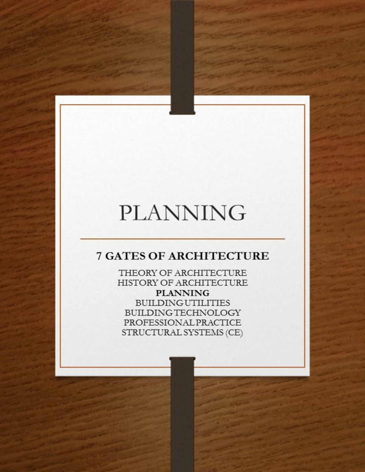 III - Lecture Notes for HOA: Urban Planning Concepts and Principles ...