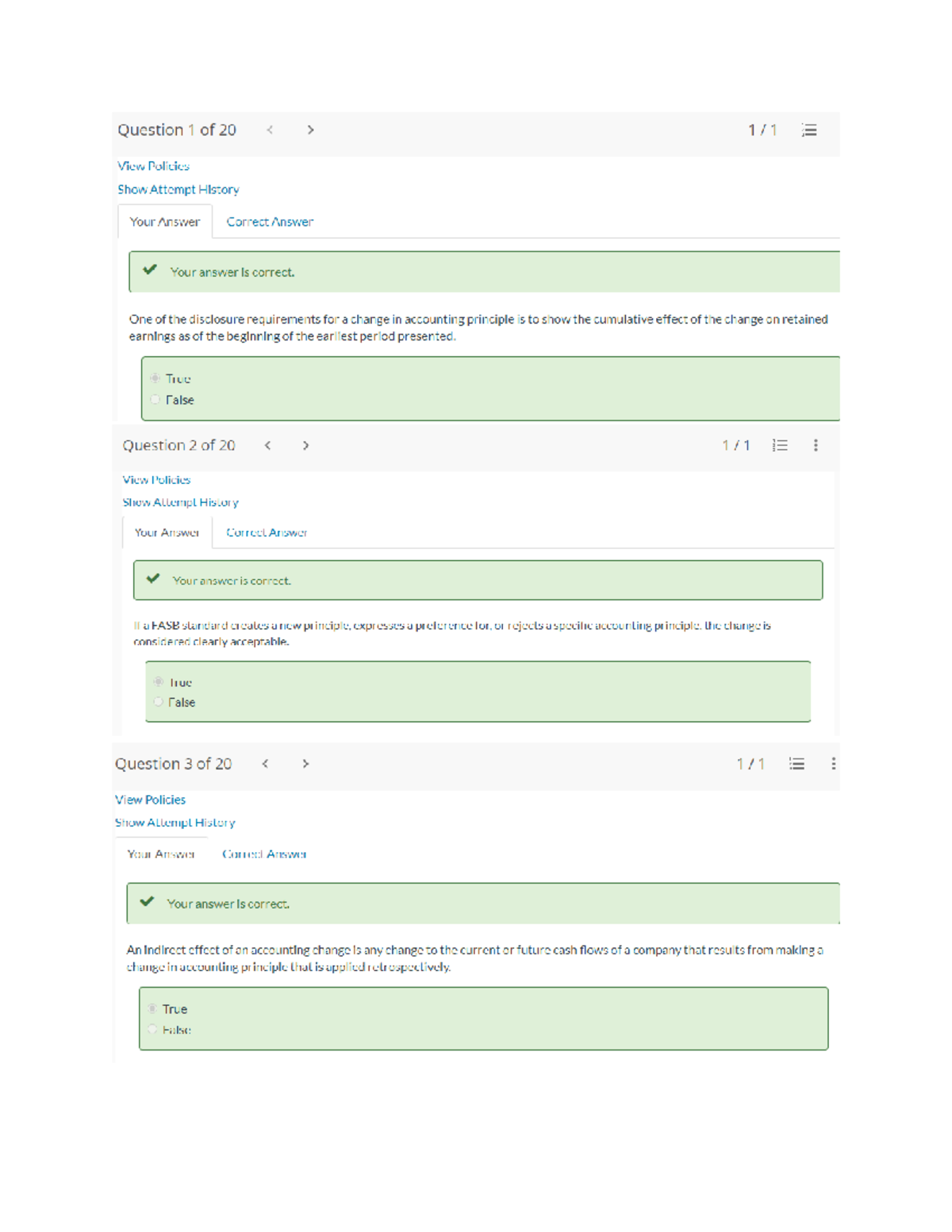 ACC 318 Week 6 - Module 6-1 Quiz with Detailed Solutions and Analysis ...
