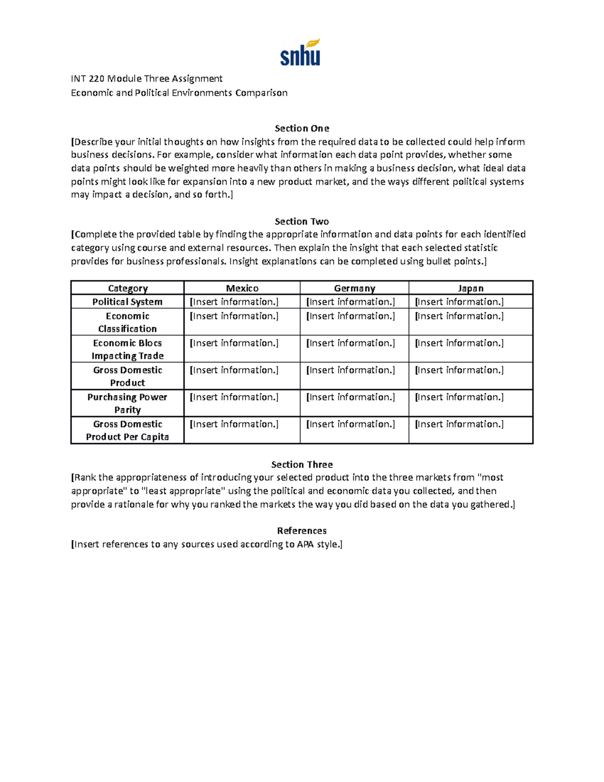 INT 220 Module Three Assignment - INT 220 Module Three Assignment ...