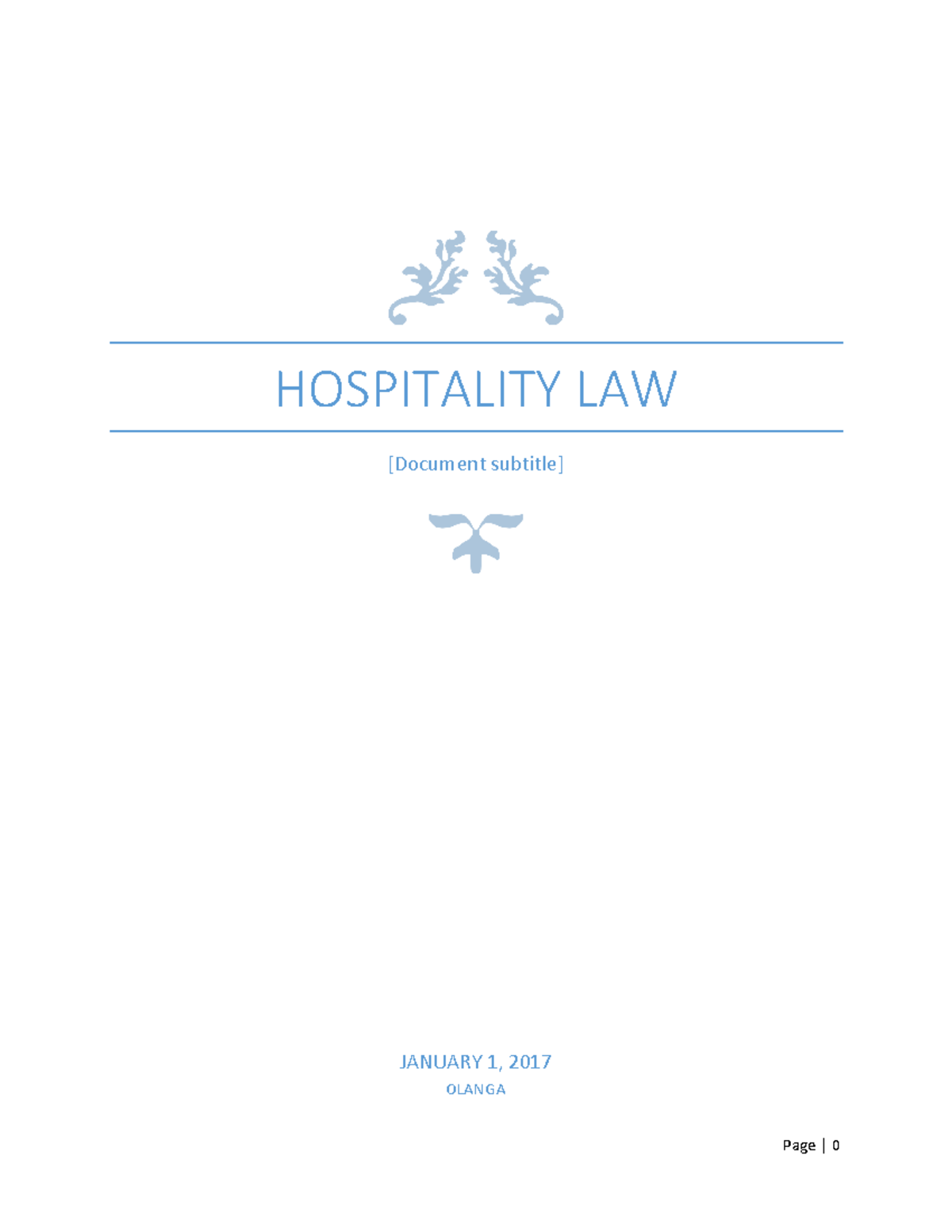 Hospitality law complete notes 201 7 - HOSPITALITY LAW [Document ...