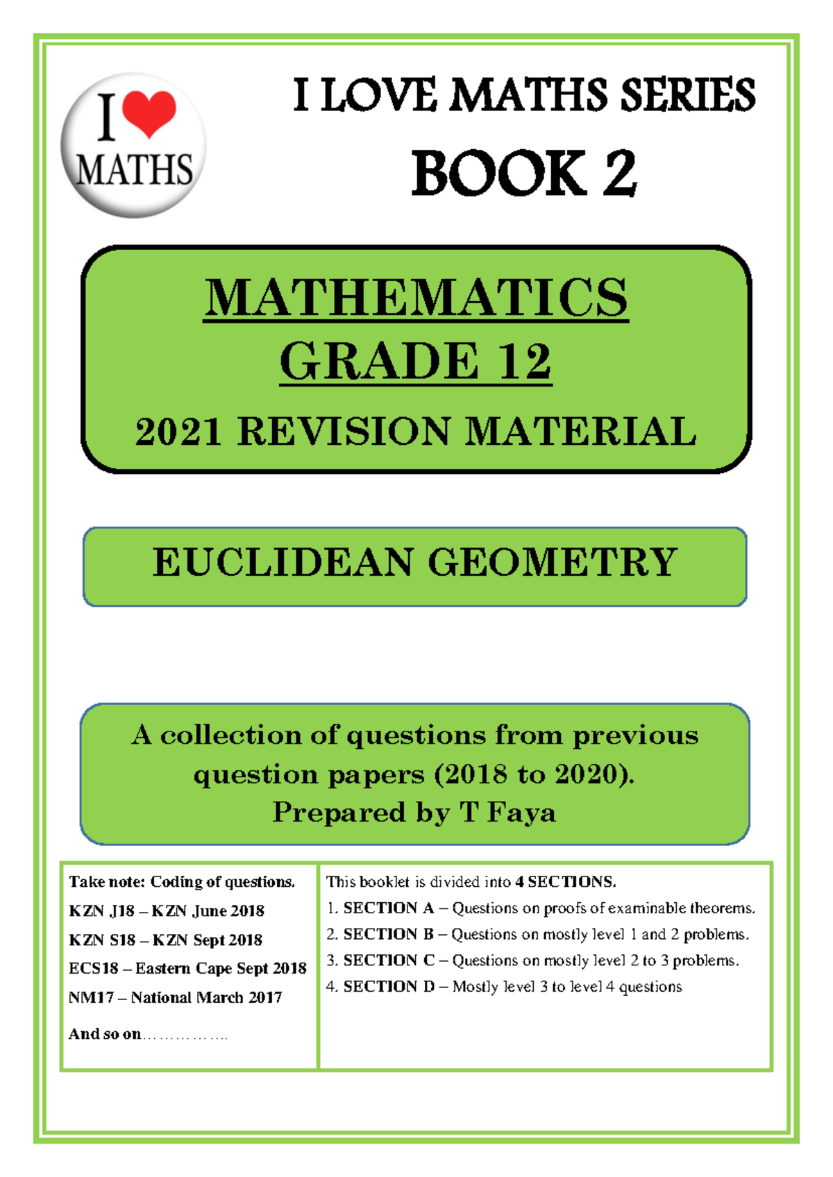 Grade 12 Maths Revision: Euclidean Geometry Book 2 (2021) - Studocu