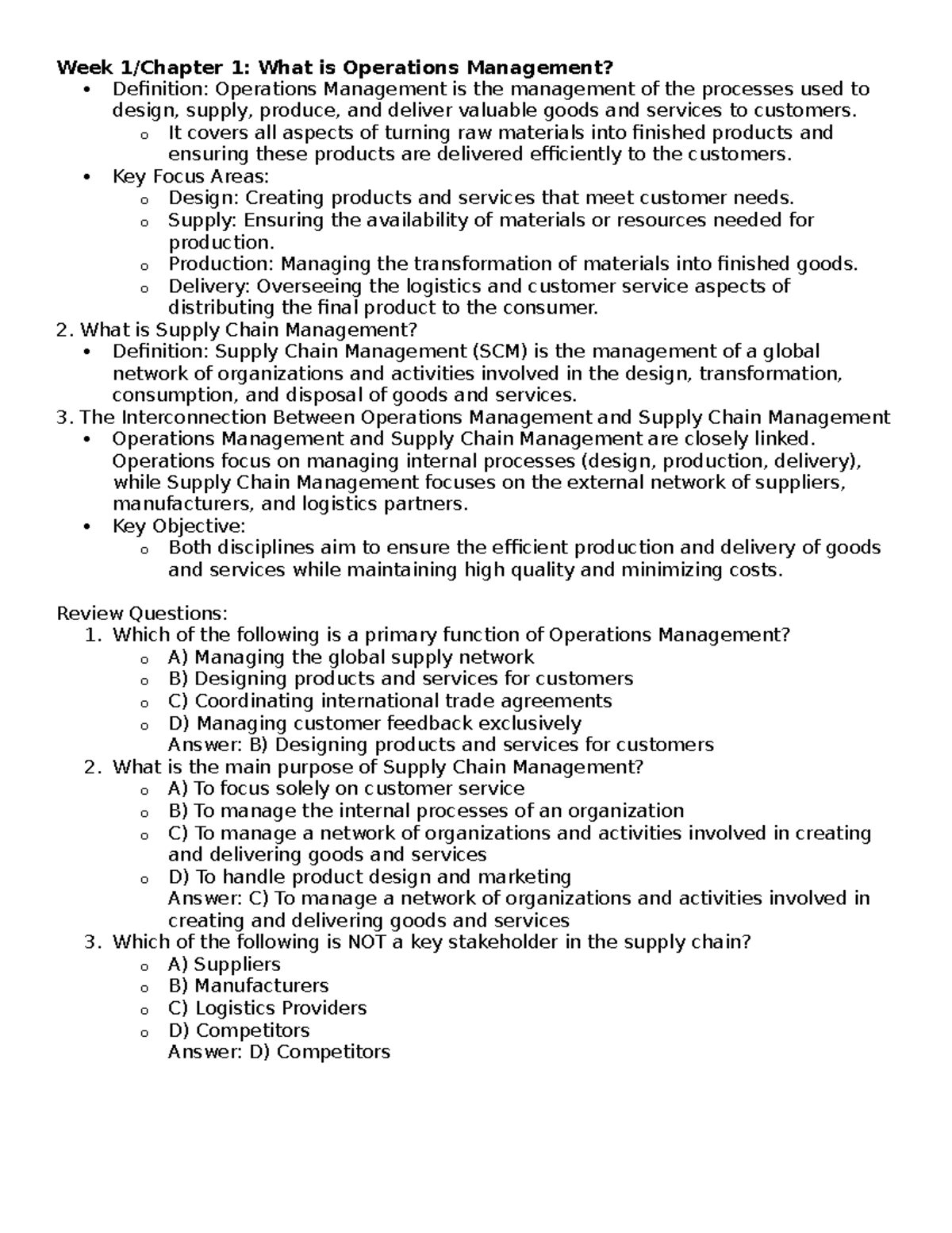 Operations Management Fundamentals (OM101): Concepts and Strategies ...