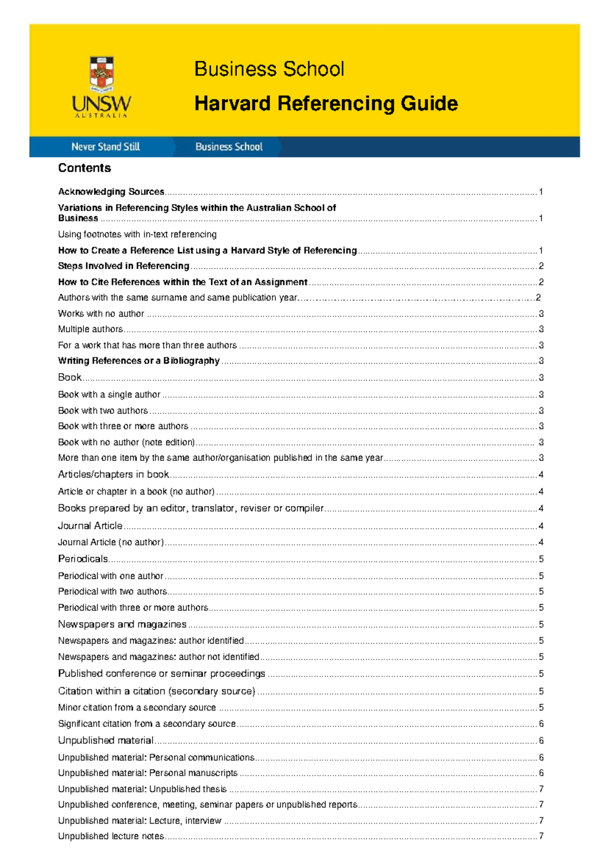 Harvard Referencing Guide for Business School Students - Studocu