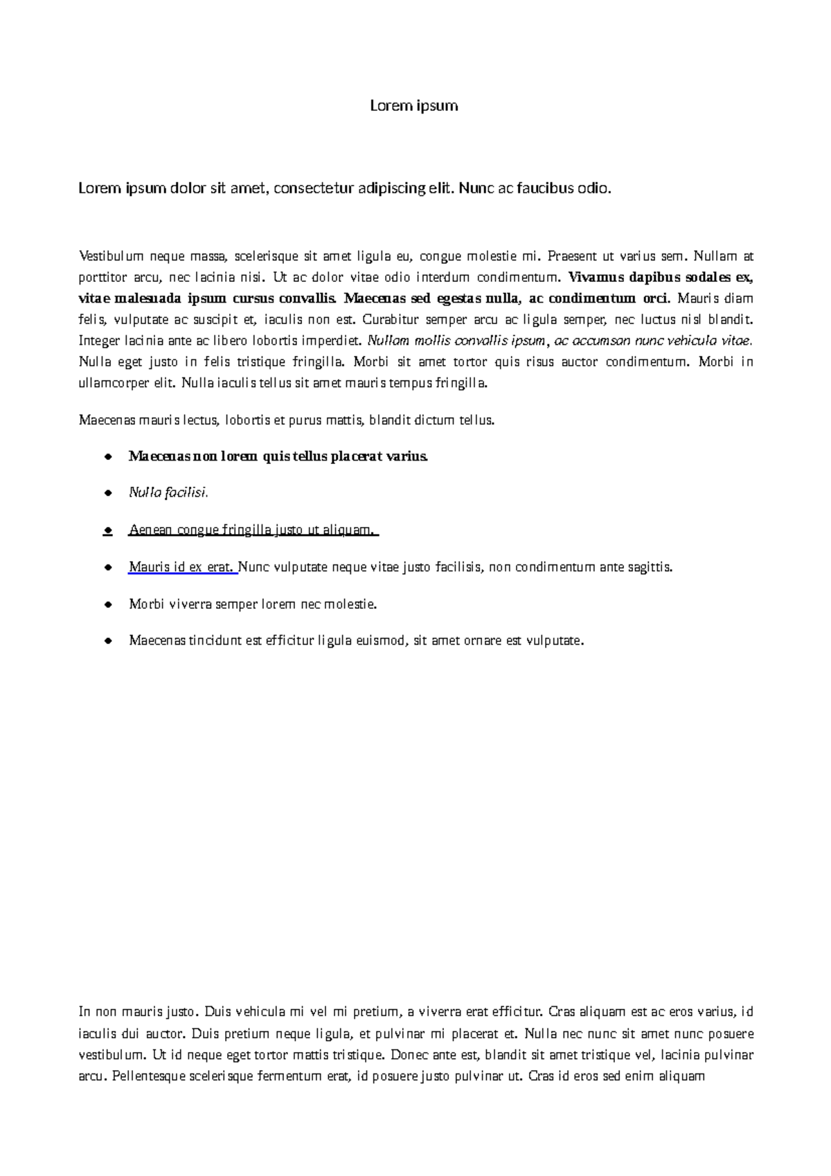 Lorem Ipsum: A Study on Fringilla and Vestibulum Concepts - Studocu