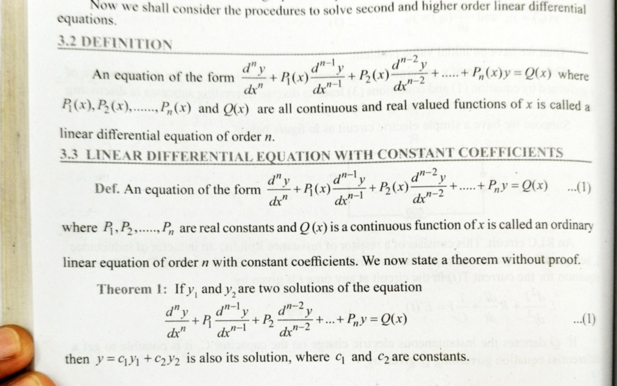 Maths Unit 2: Solving Second and Higher Order Linear Differential ...