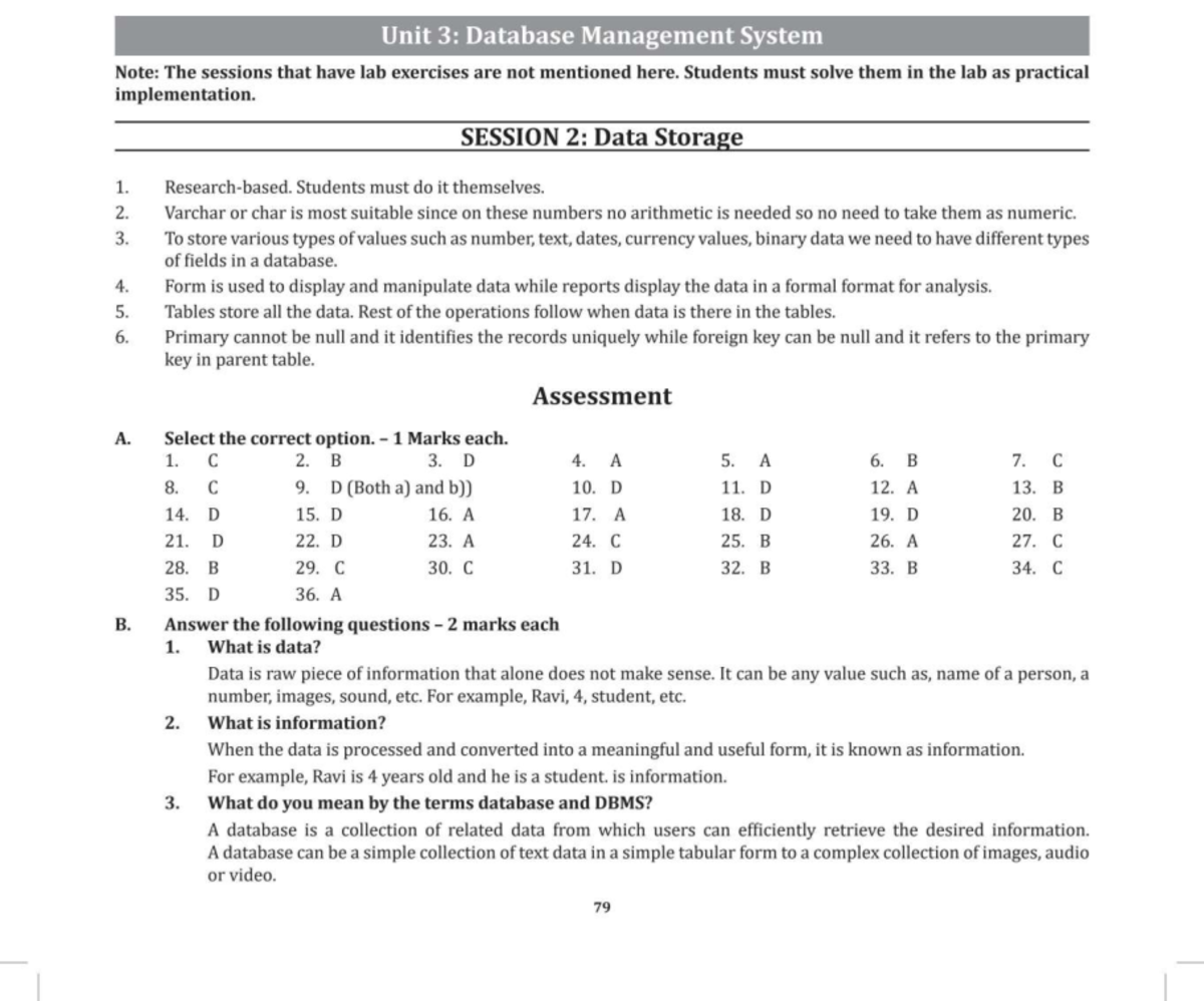 DBMS Concepts and Advantages: MCQs & Q&A Guide - Studocu