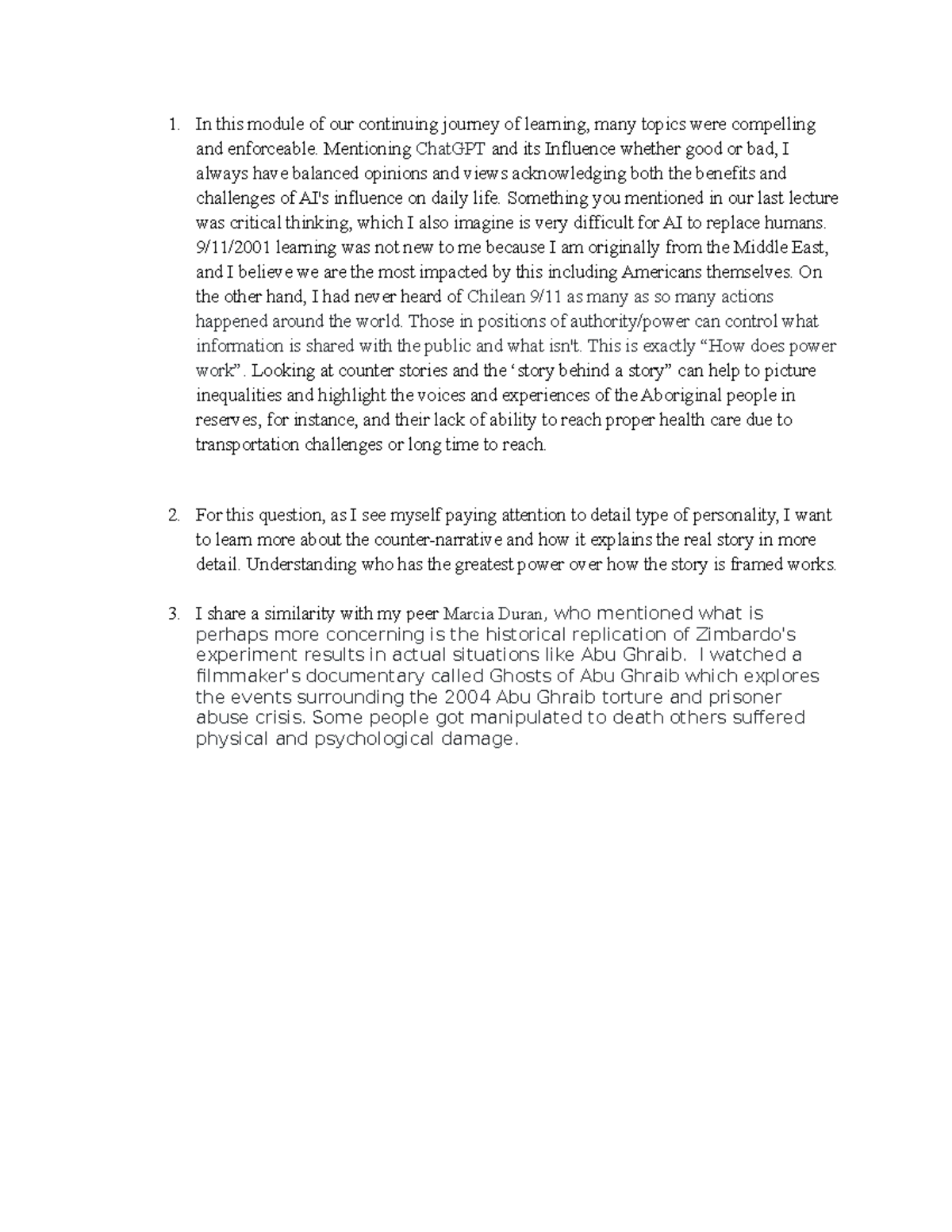 Exit Ticket 2: Class Lecture Activity on AI Influence and Critical ...