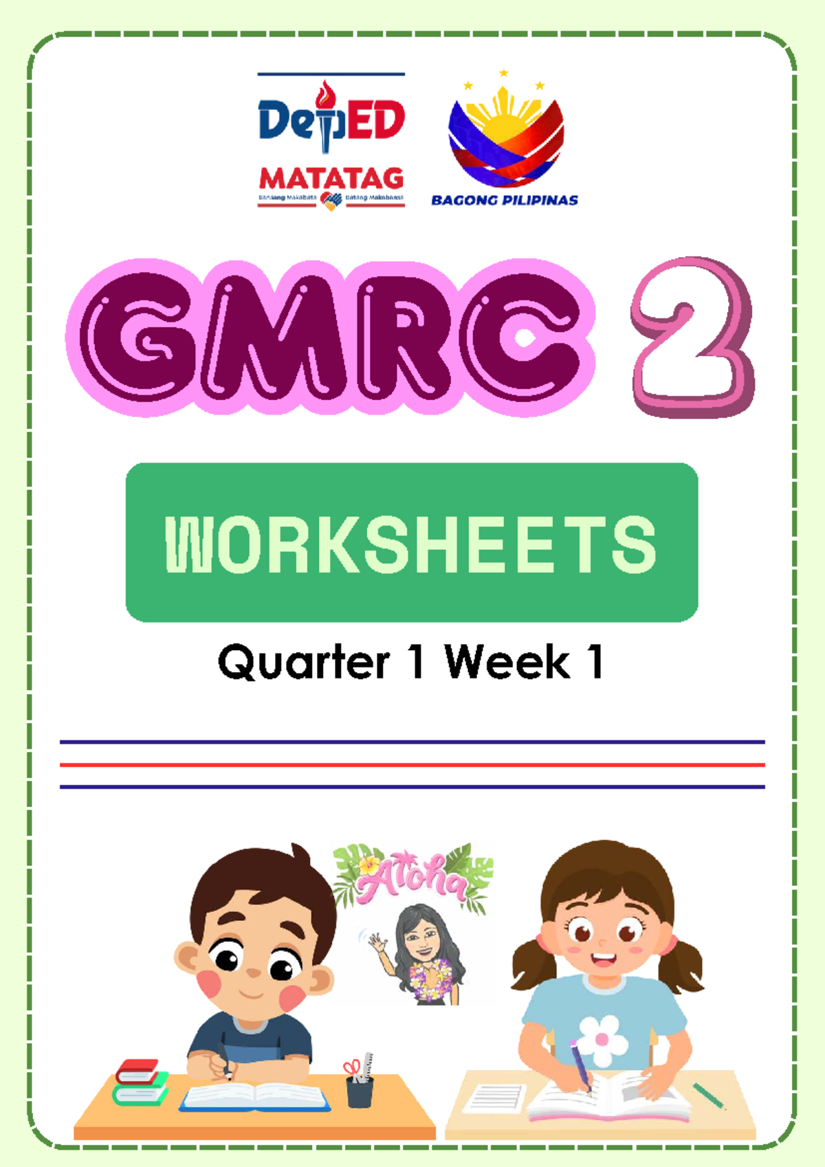 GMRC 2 Worksheets: Family Information Activities for Q1 W1 - Studocu