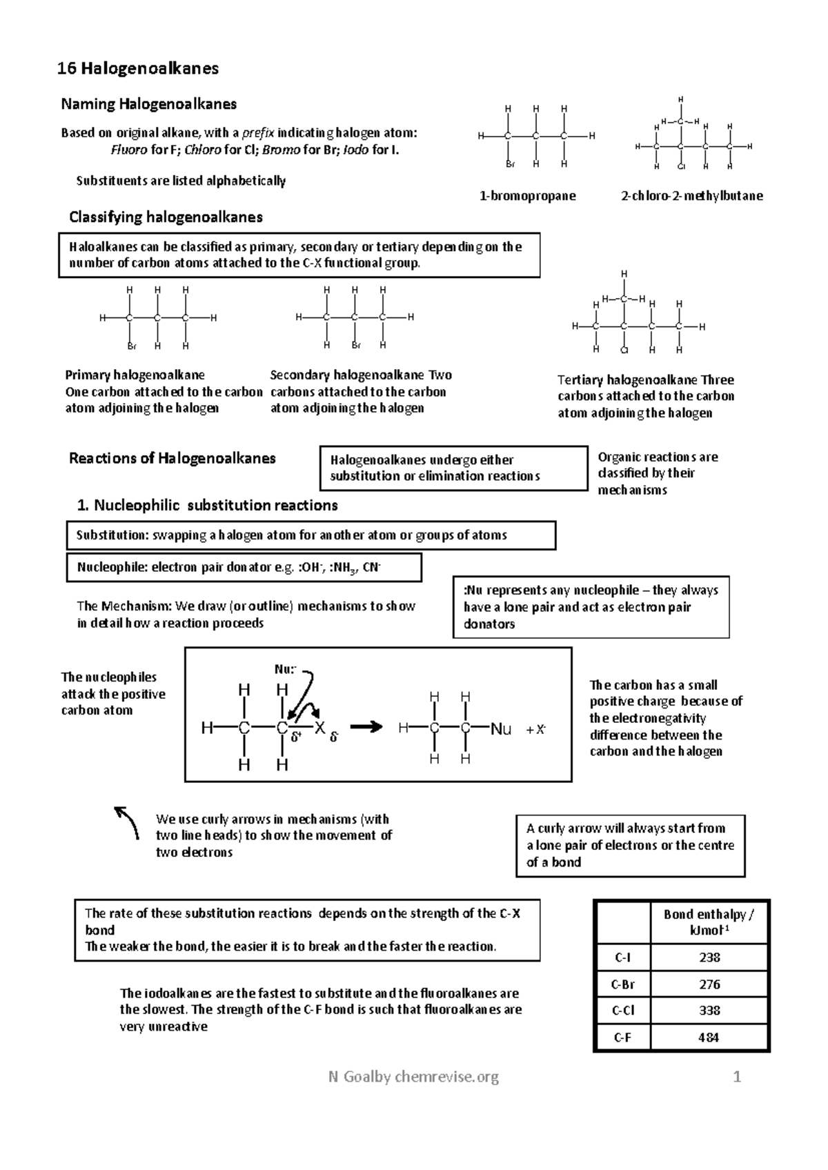 16 CIE Halogenoalkanes: Naming, Reactions, and Environmental Impact ...