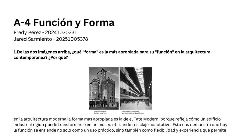 G1-A2 U2 Función y Forma en Arquitectura Contemporánea - Studocu