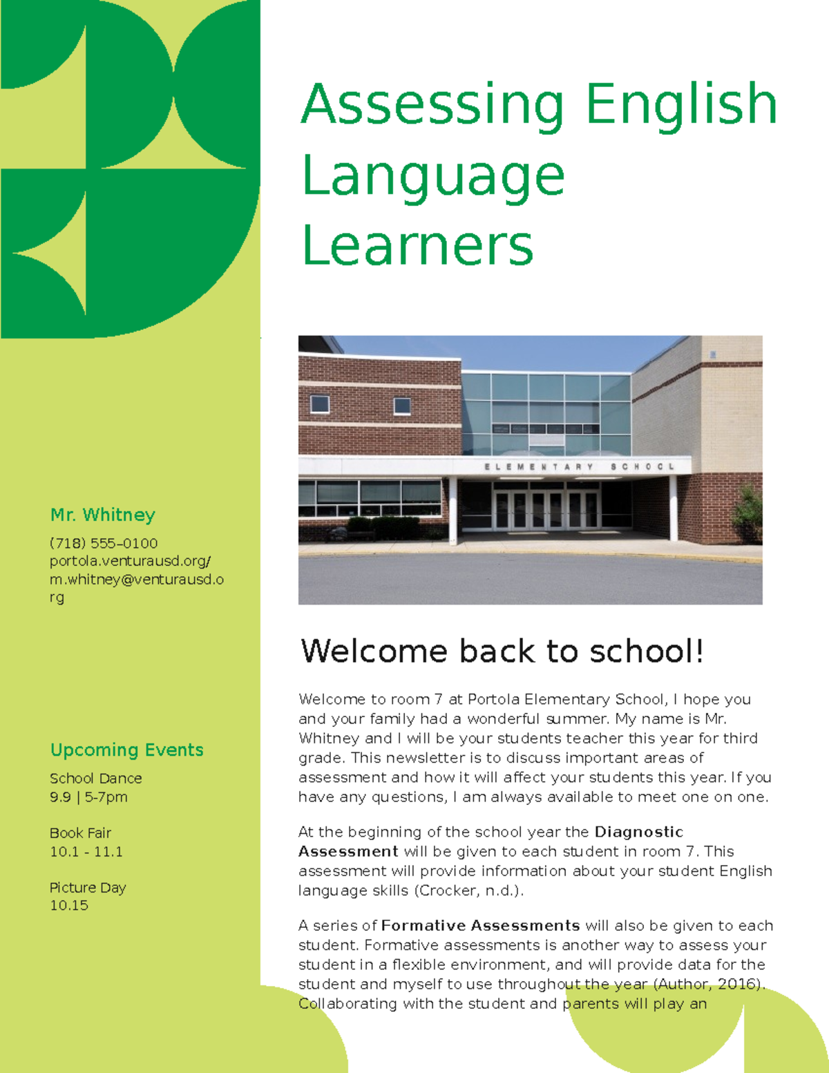 Assessing English Language Learners: Strategies and Standards - Studocu