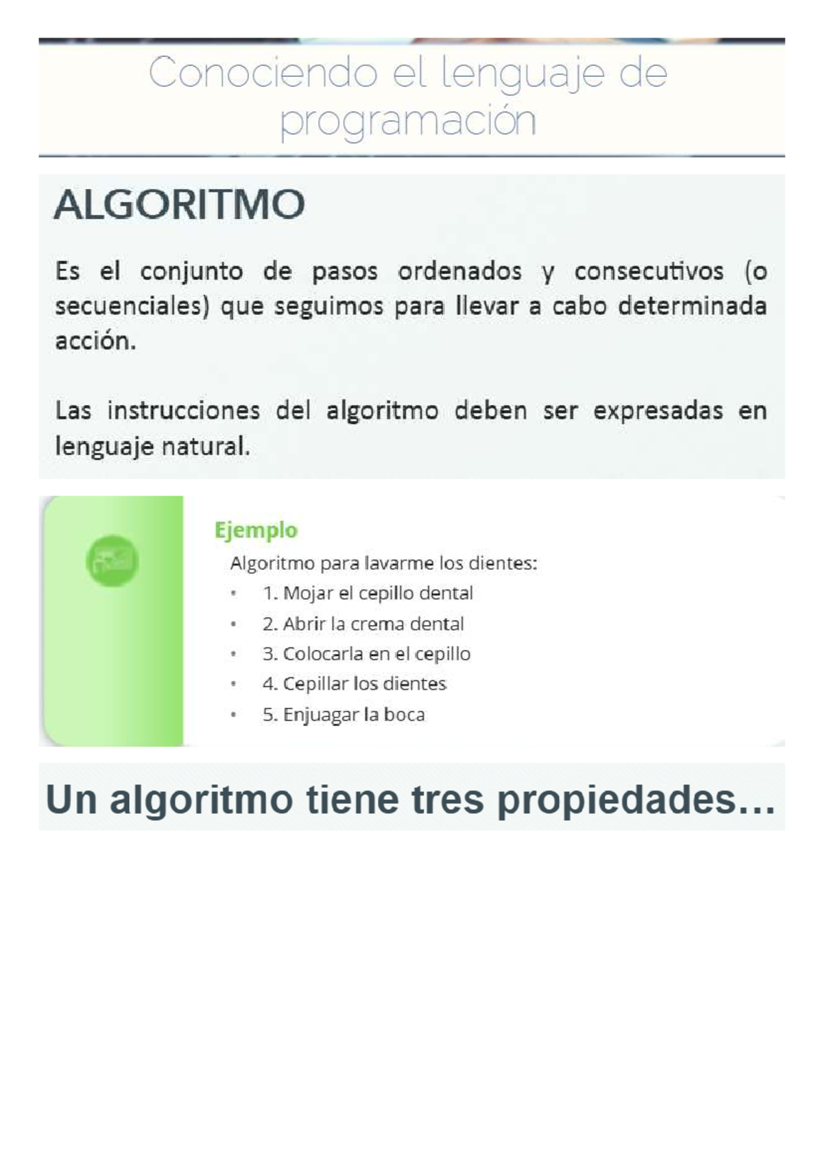 Lección 1: Introducción al Lenguaje de Programación ALGORITMO - Studocu