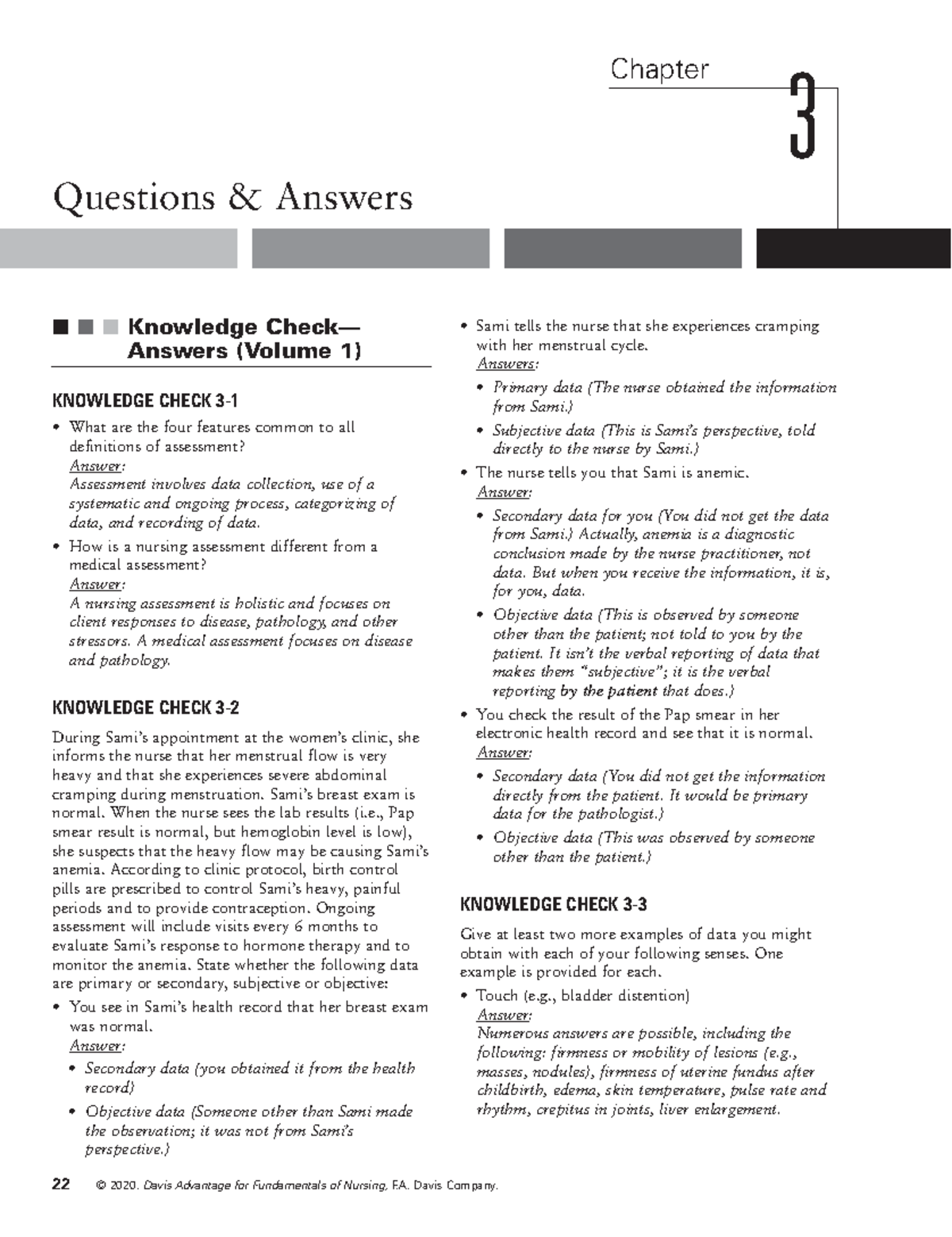 Chapter 3 knowledge check for home work - Chapter 3 Questions & Answers ...
