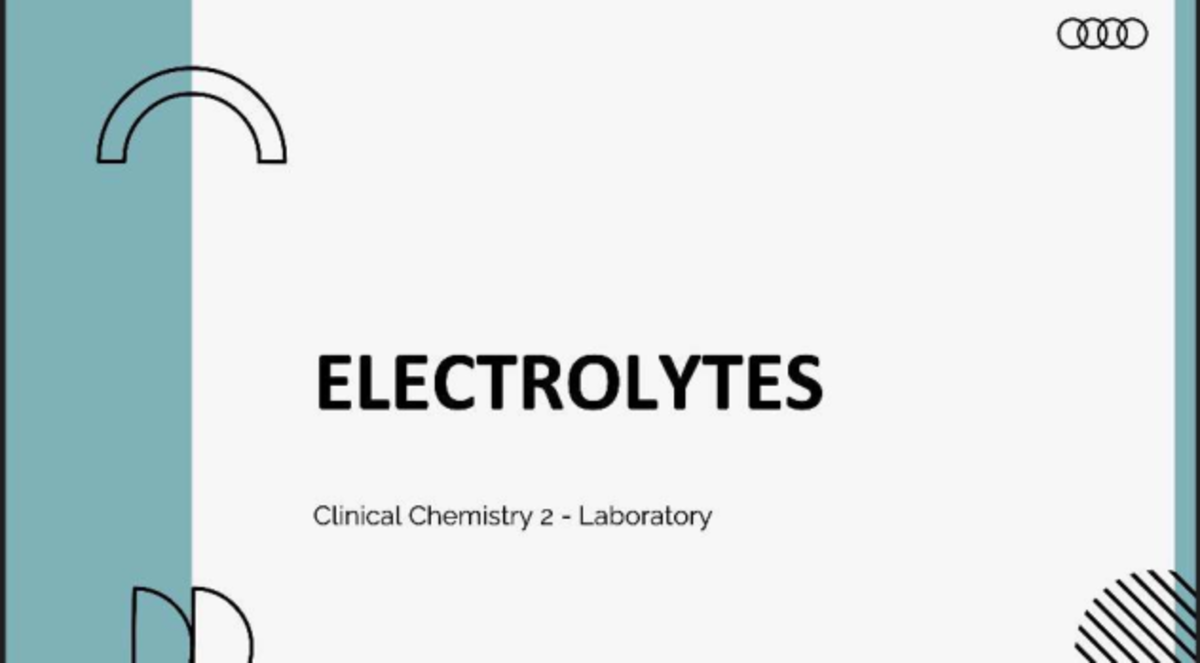 W2 CC2 LAB: Major Electrolytes in Body Fluid Compartments - Studocu