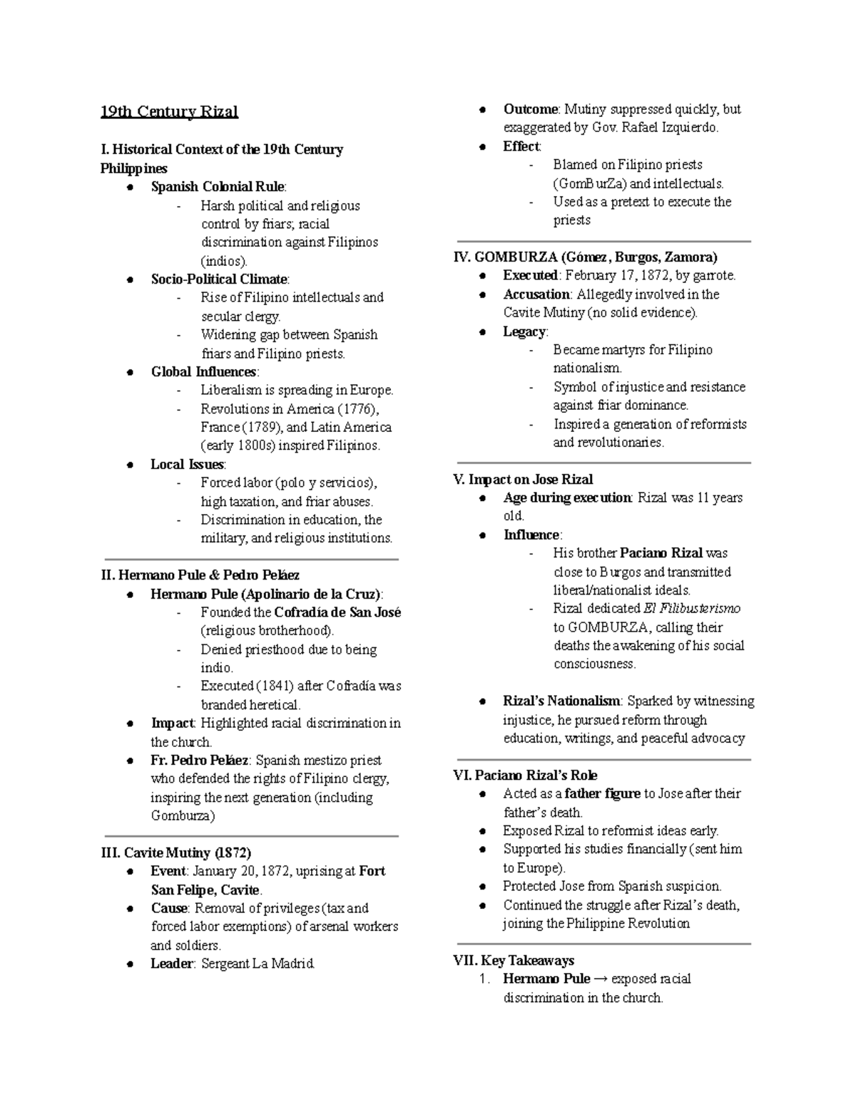Rizal Midterm Notes: 19th Century Philippines & Nationalism - Studocu