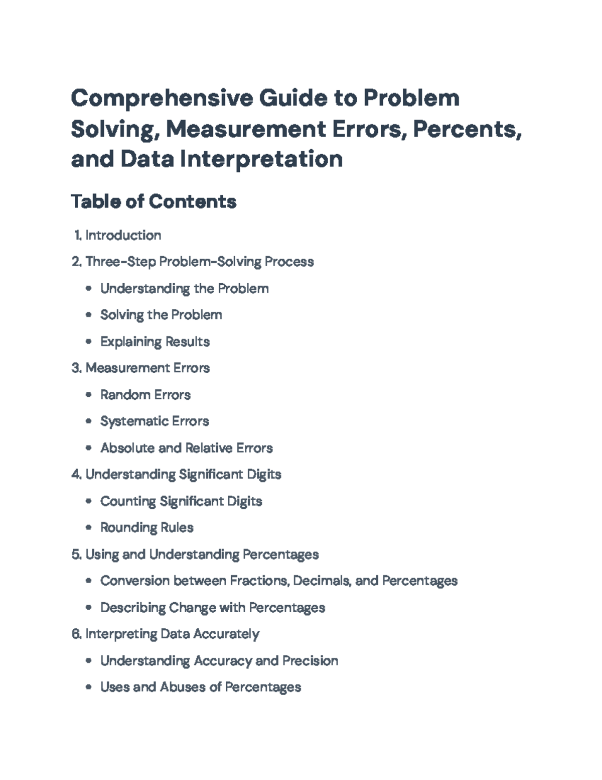 Comprehensive Guide to Problem Solving & Data Interpretation ...