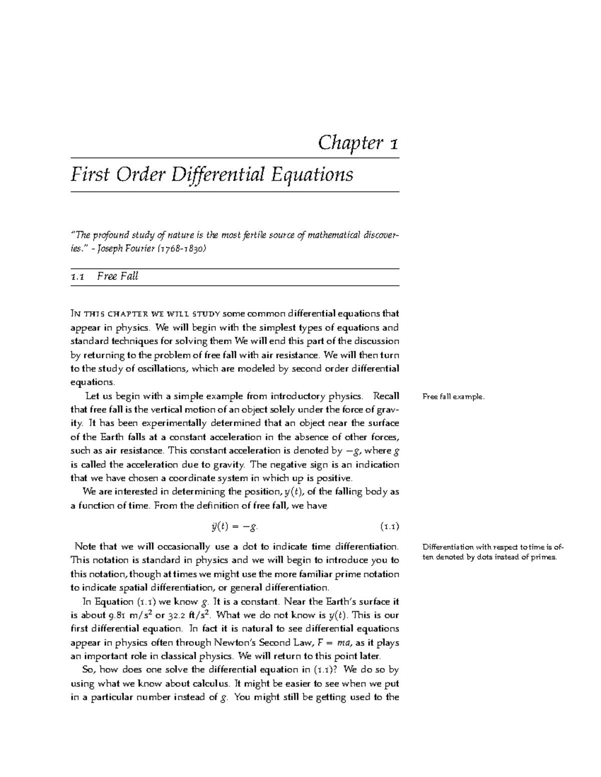 Chapter 1: First Order Differential Equations - A Comprehensive Study ...